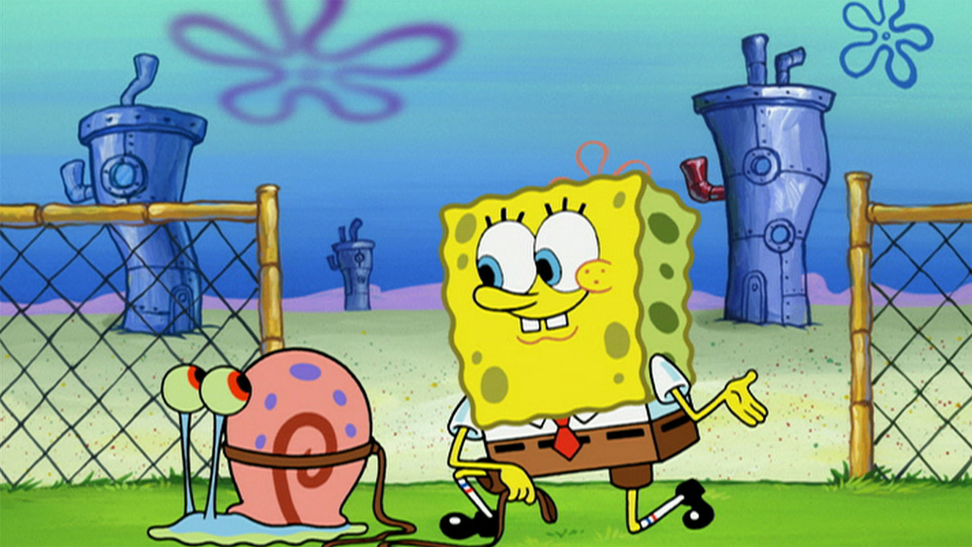 Bob Esponja Lengua Caracol Comida