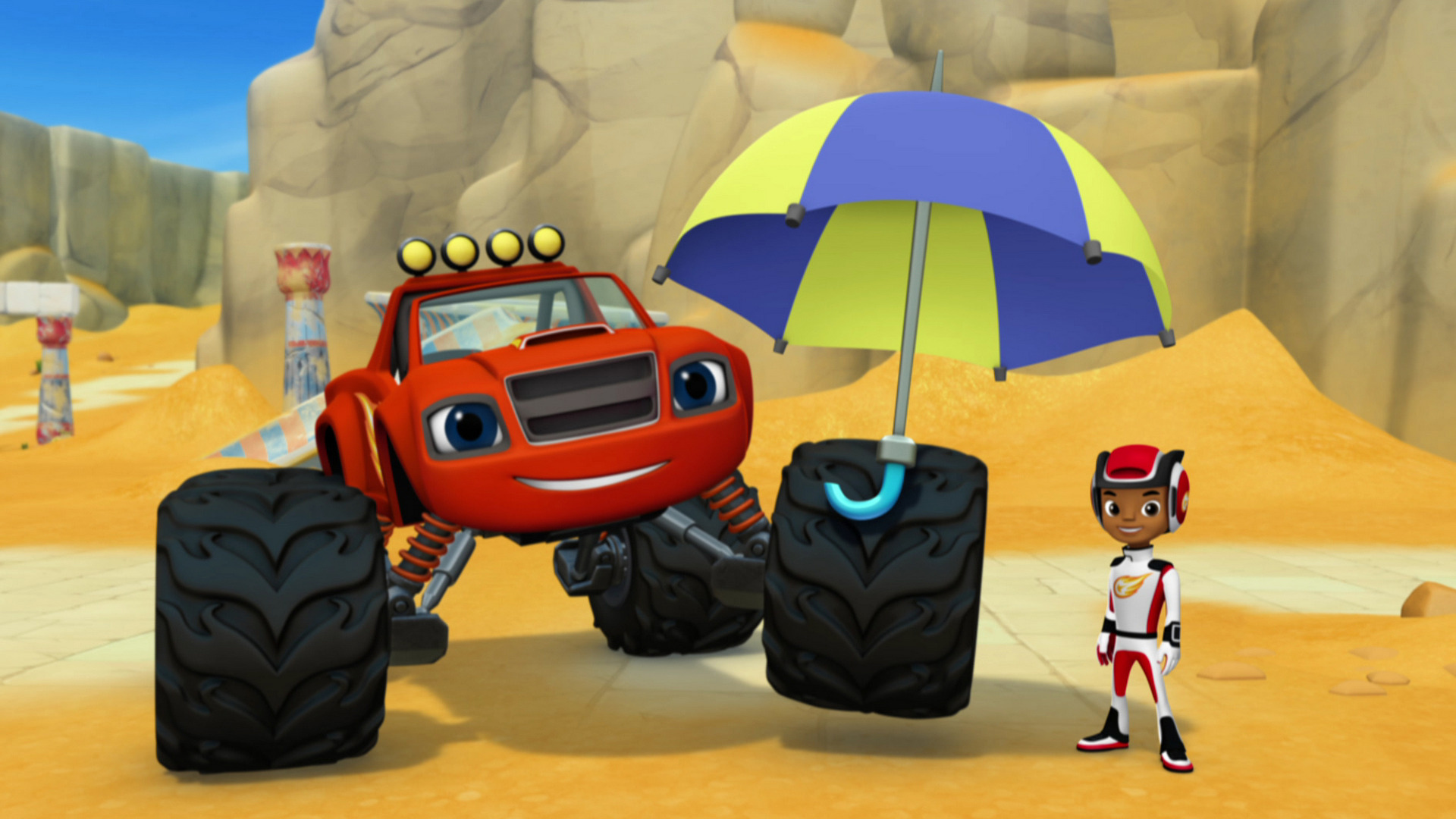 Mira Blaze y Los Monster Machines, temporada 2, episodio 1: La carrera ...