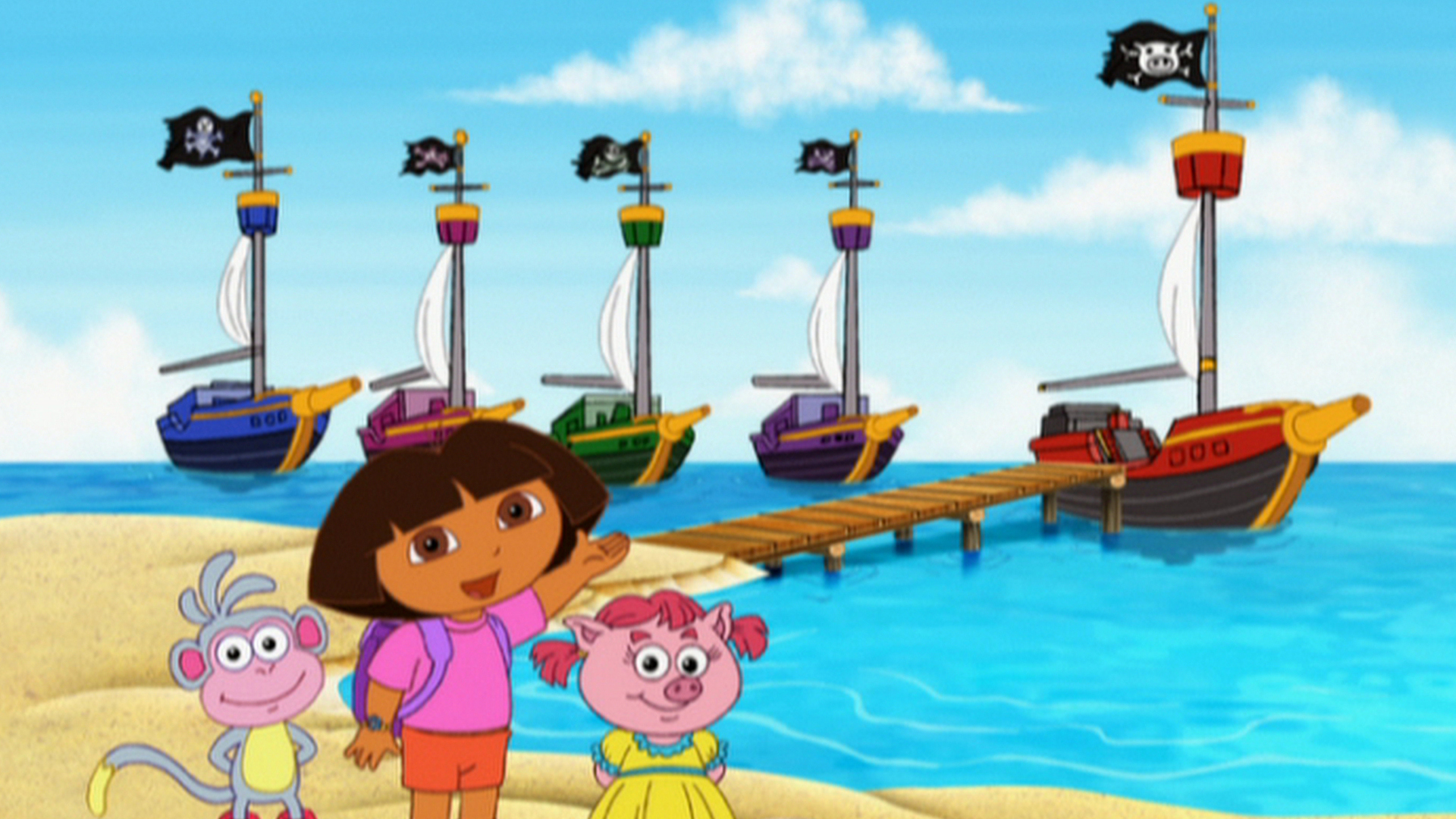Ve Dora the Explorer: Dora the Explorer - Búsqueda del tesoro pirata ...