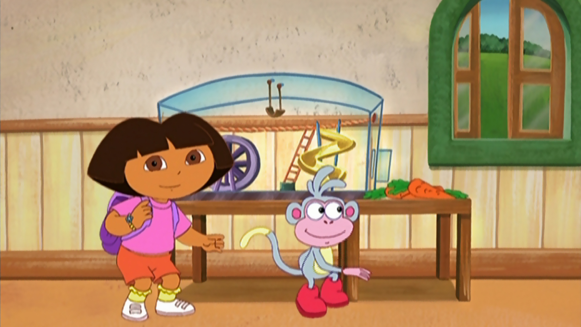 Mira Dora the Explorer, temporada 2, episodio 24: Mascota de la escuela ...