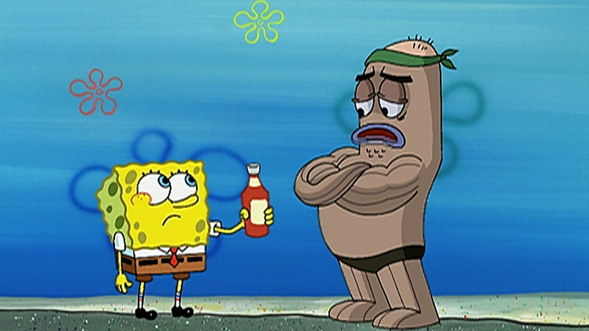 Meme De Bob Esponja De Anime Con Escupidera Salada