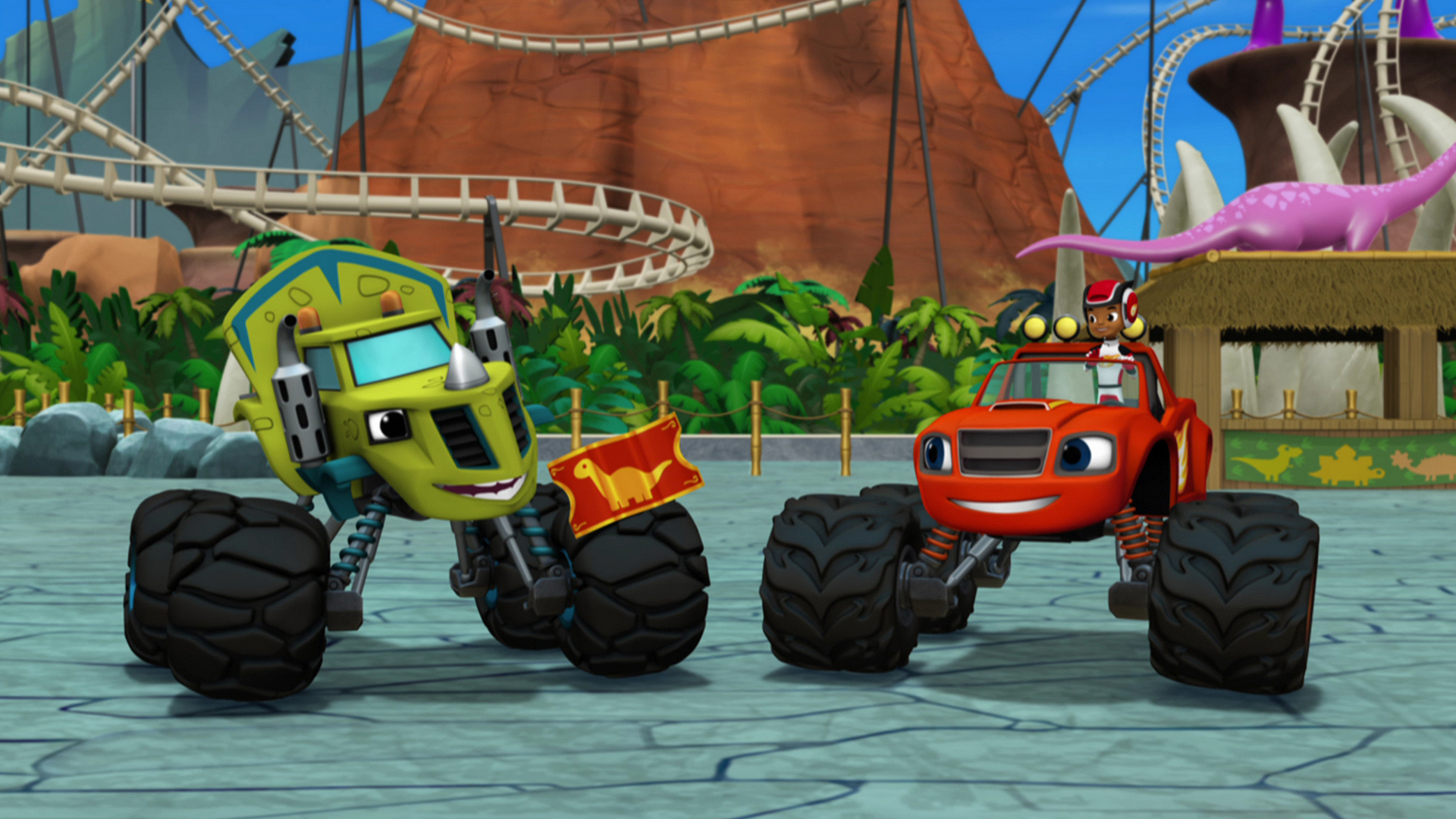 Watch Blaze and the Monster Machines Season 3 Episode 3: Dinocoaster ...
