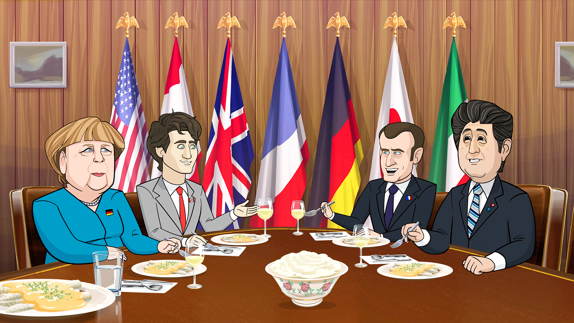 Regarder l’épisode 8, saison 3 de Our Cartoon President : G-7 ...