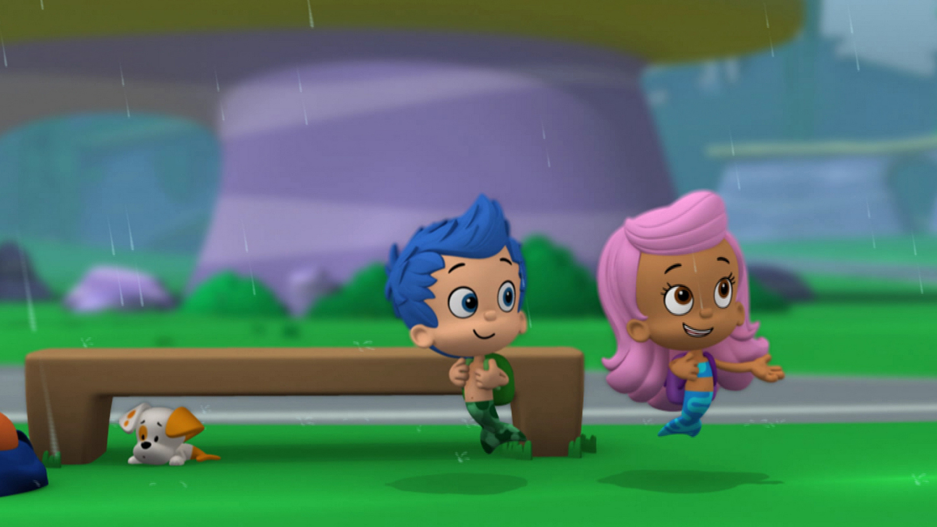Regarder l’épisode 21, saison 3 de Bubulle Guppies : Flaques-balle ...