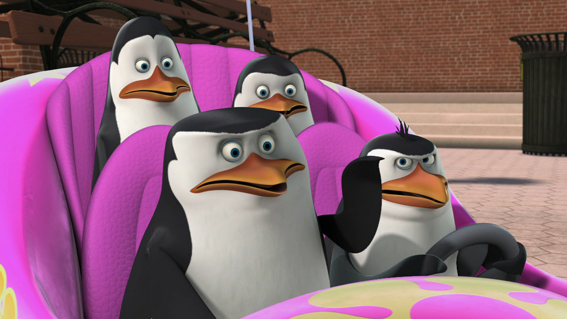 Penguins Of Madagascar Rico Driving