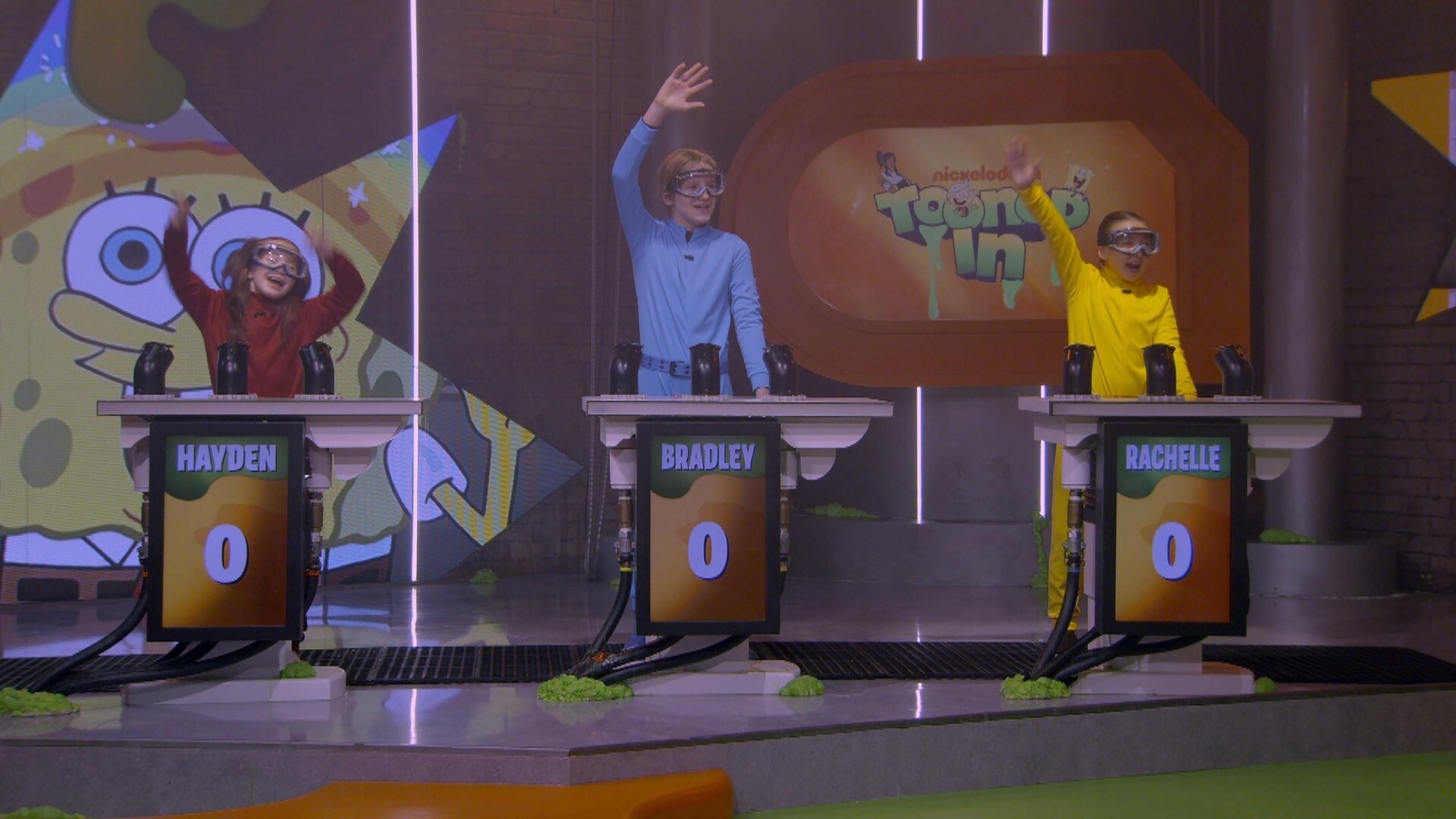 Watch Tooned In Season 1 Episode 16: 3, 2, 1, Slime! Bradley v Hayden v ...