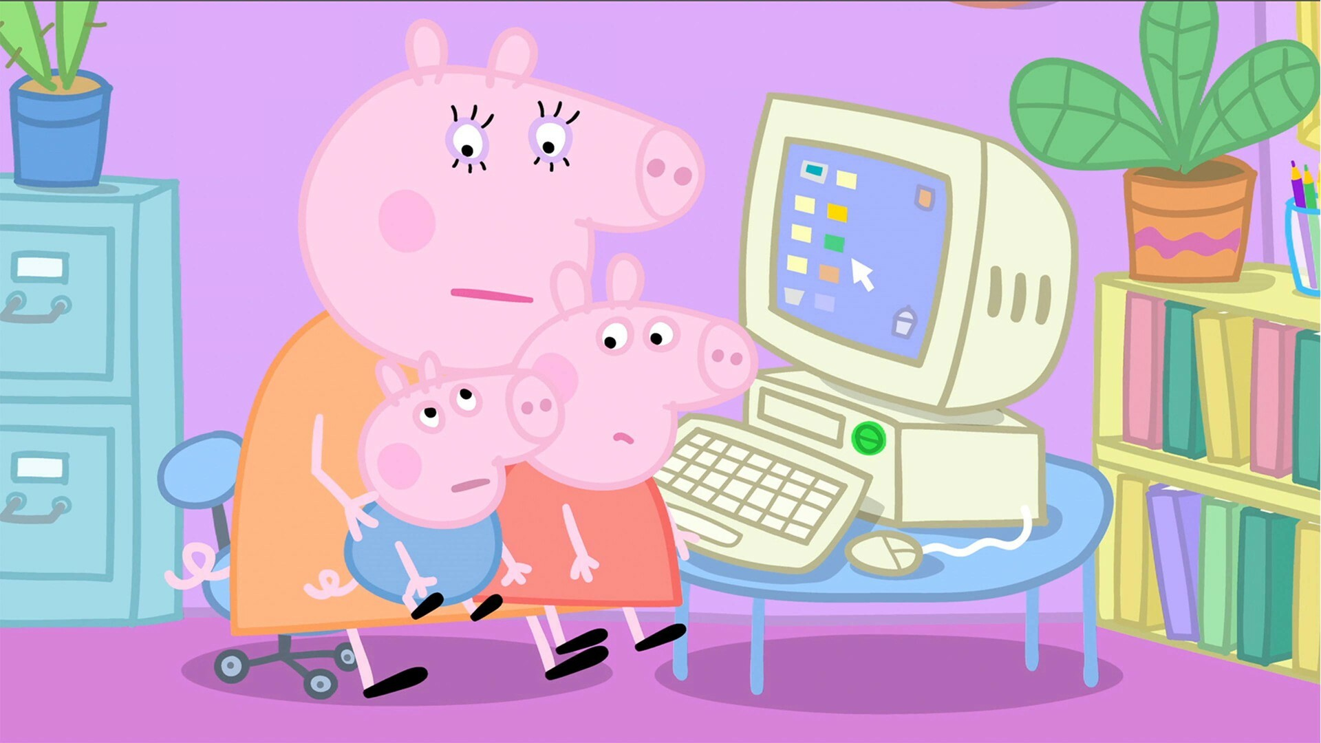 Schaue dir Peppa Pig Staffel 1 Folge 7: Mama Wutz muss arbeiten an ...