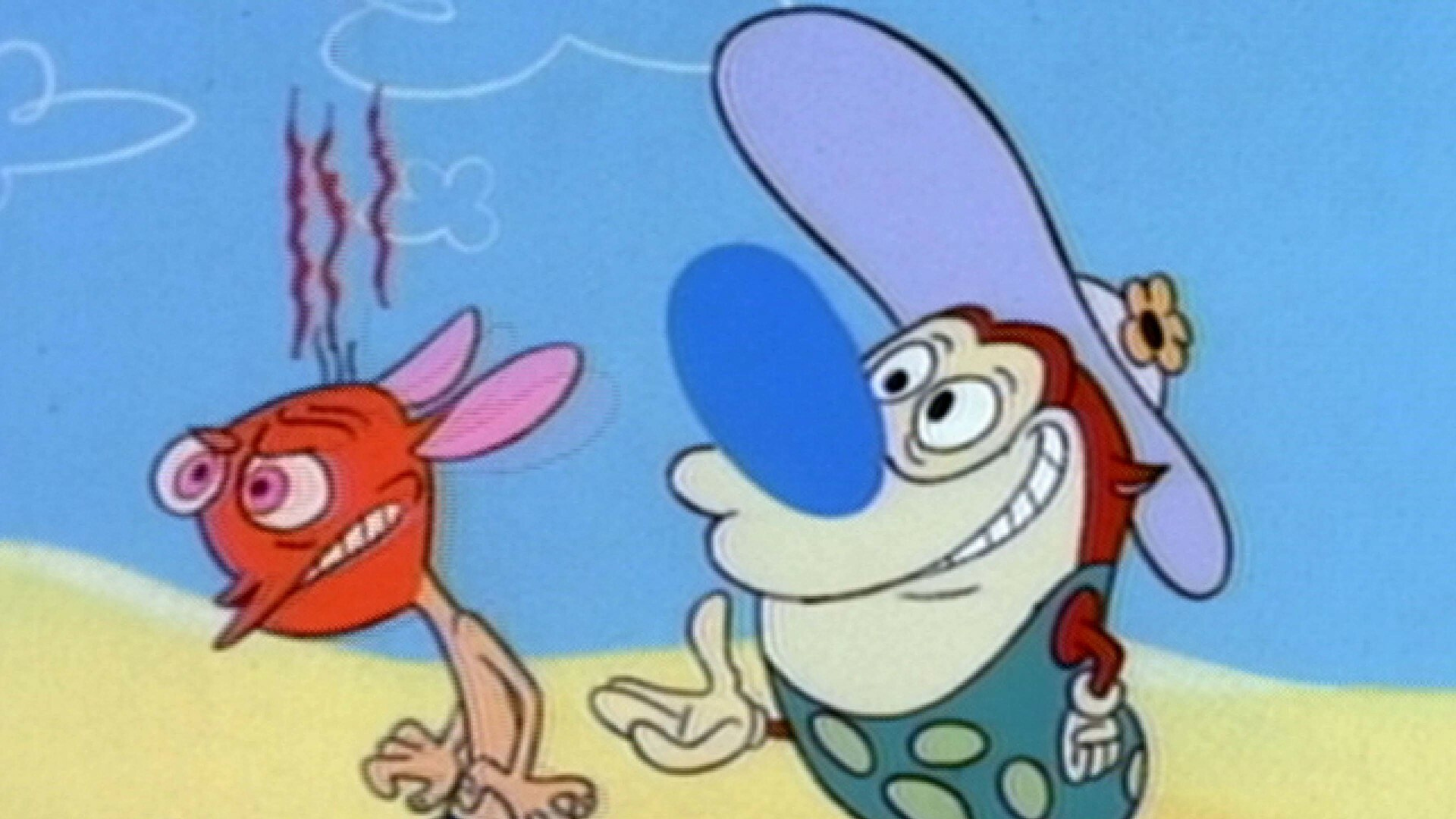 Watch Ren & Stimpy Season 3 Episode 2: Ren's Pecs / An Abe Divided ...