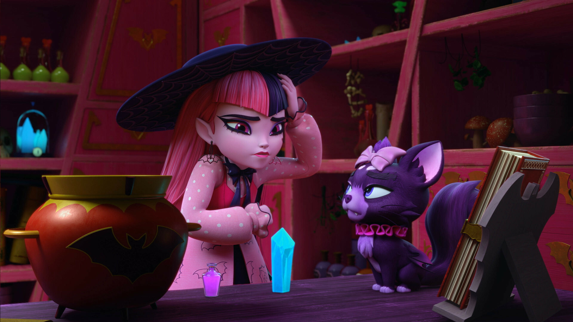 Watch Monster High Season 1 Episode 25: Witchful Thinking/Monster Match ...