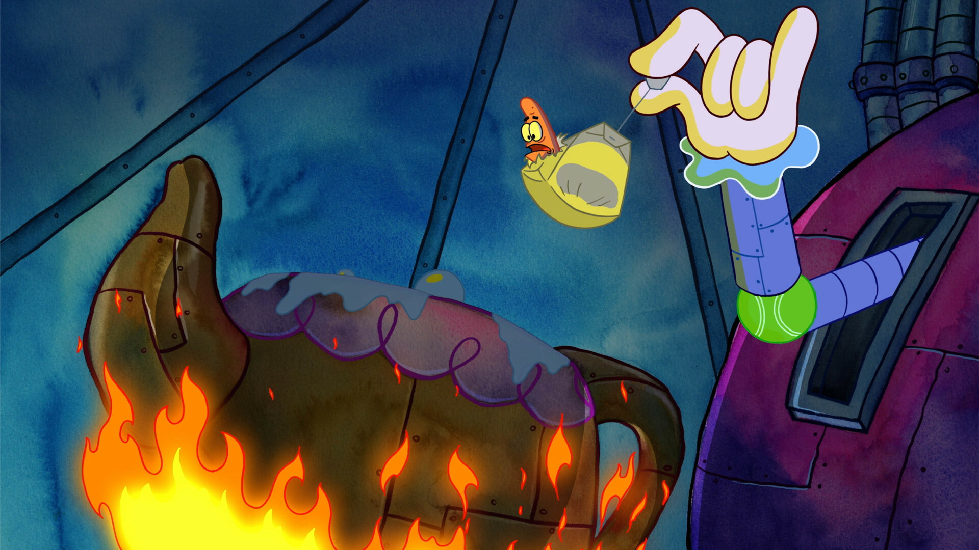 Patrick Star Leedle Su Titanic SpongeBob, Patrick, Plankton. Go.”