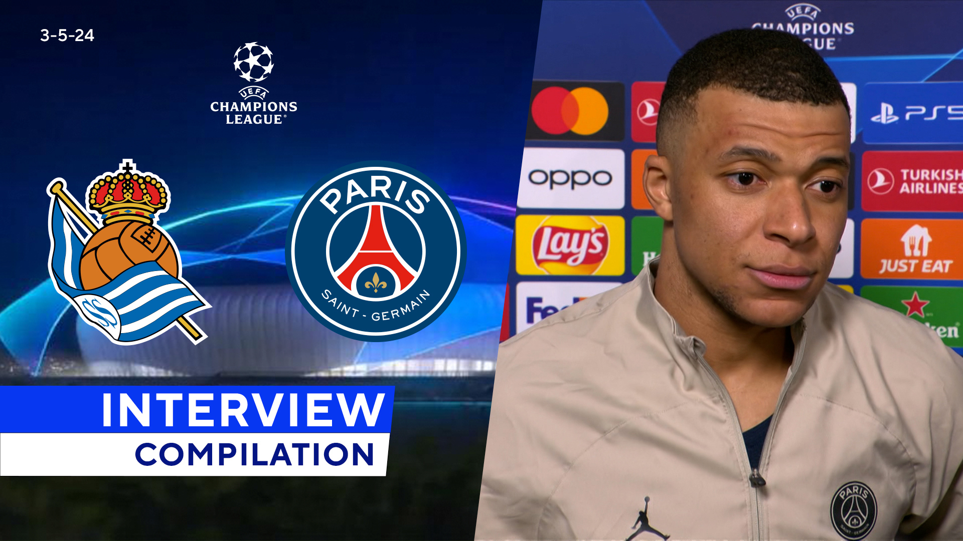 Watch UEFA Champions League Season 2024 Episode 0: Interview Compilation: Real Sociedad vs. PSG ...