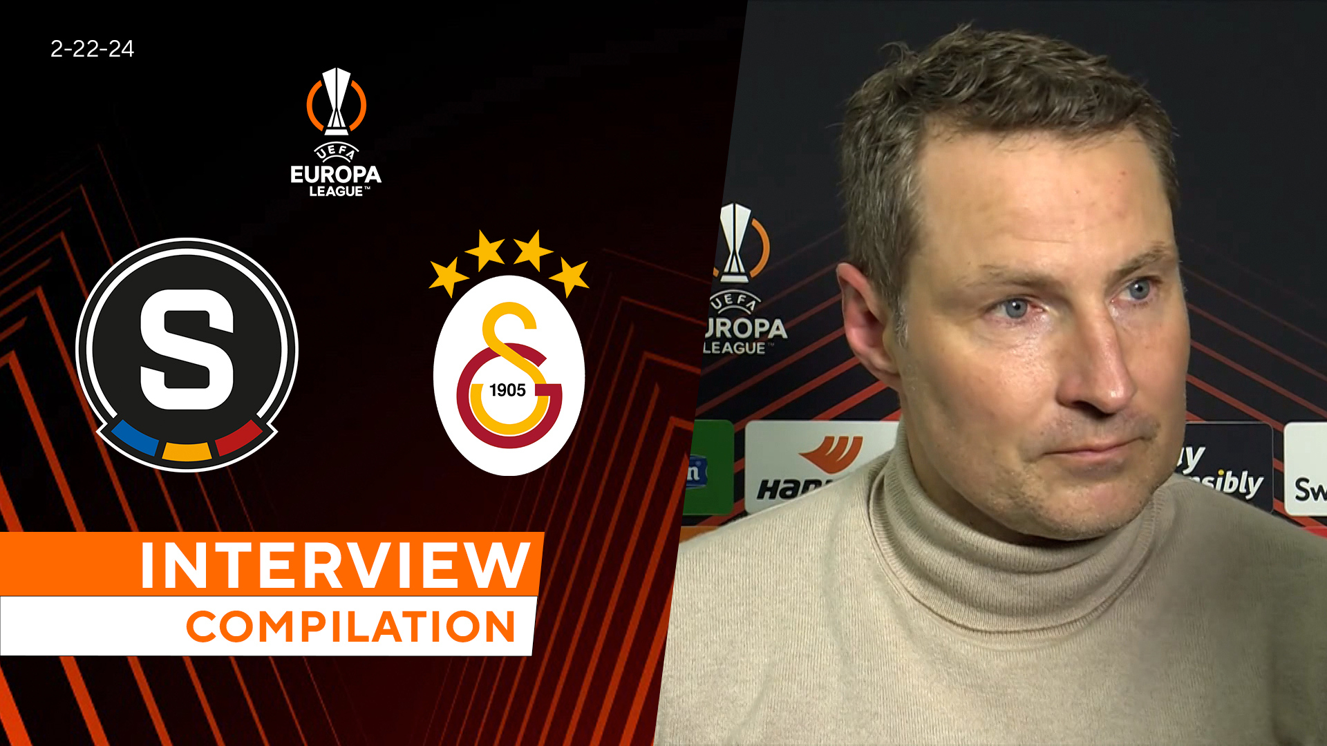 Watch UEFA Europa League Interview Compilation: Sparta Praha vs ...