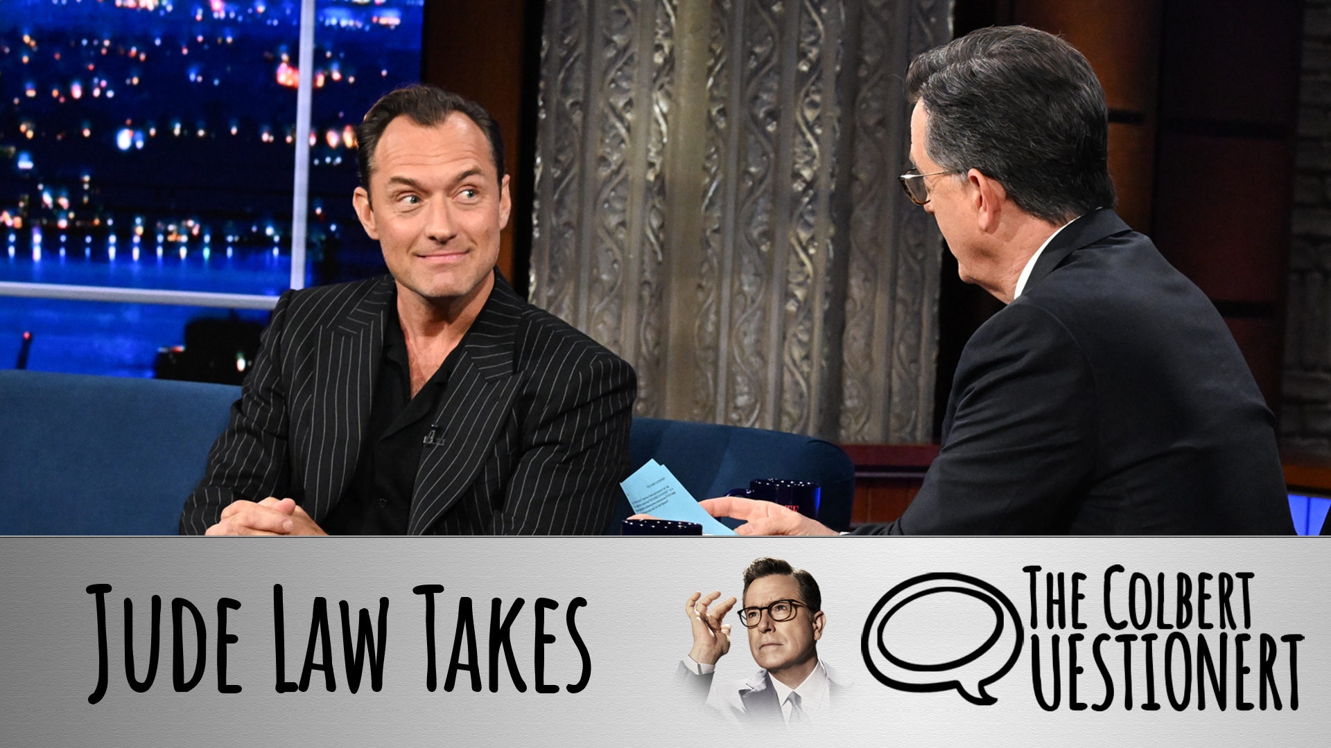 Watch The Late Show with Stephen Colbert Season 10 Episode : Jude Law ...