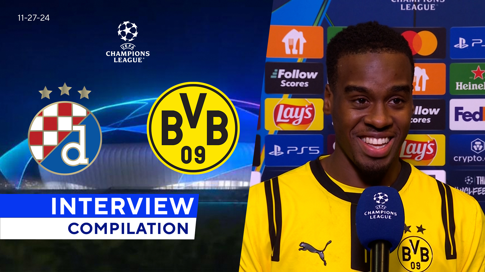 Watch UEFA Champions League Season 2025 Episode 0: Interview Compilation: Dinamo Zagreb vs ...