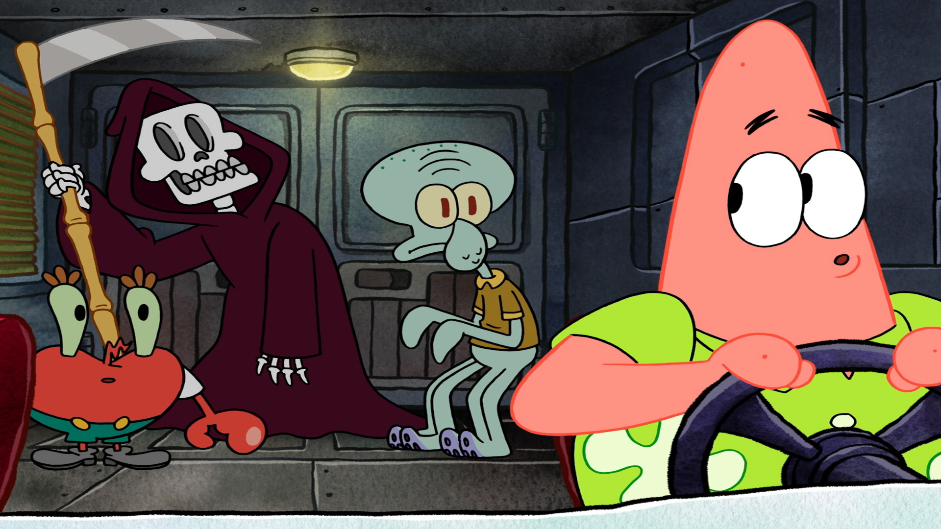 cold spongebob and patrick