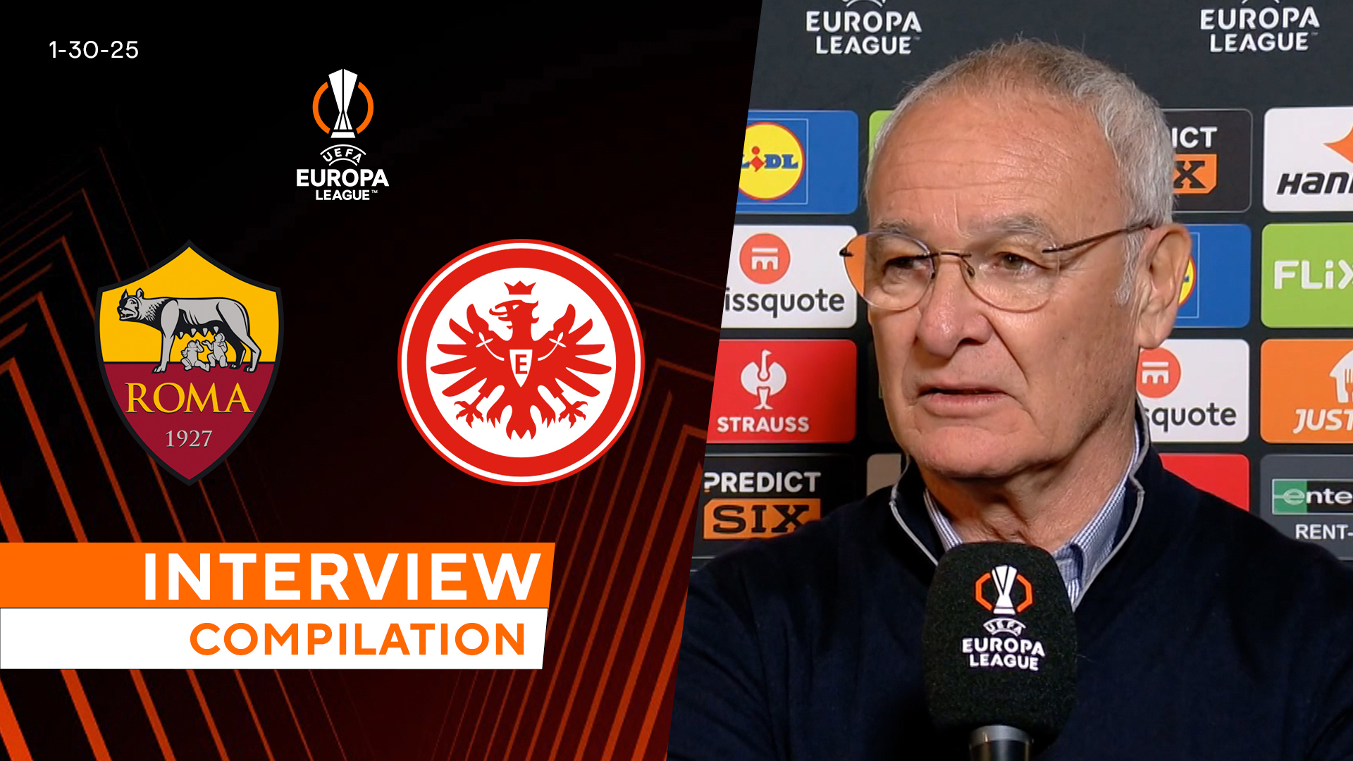Watch UEFA Europa League Interview Compilation: Roma vs. Eintracht ...
