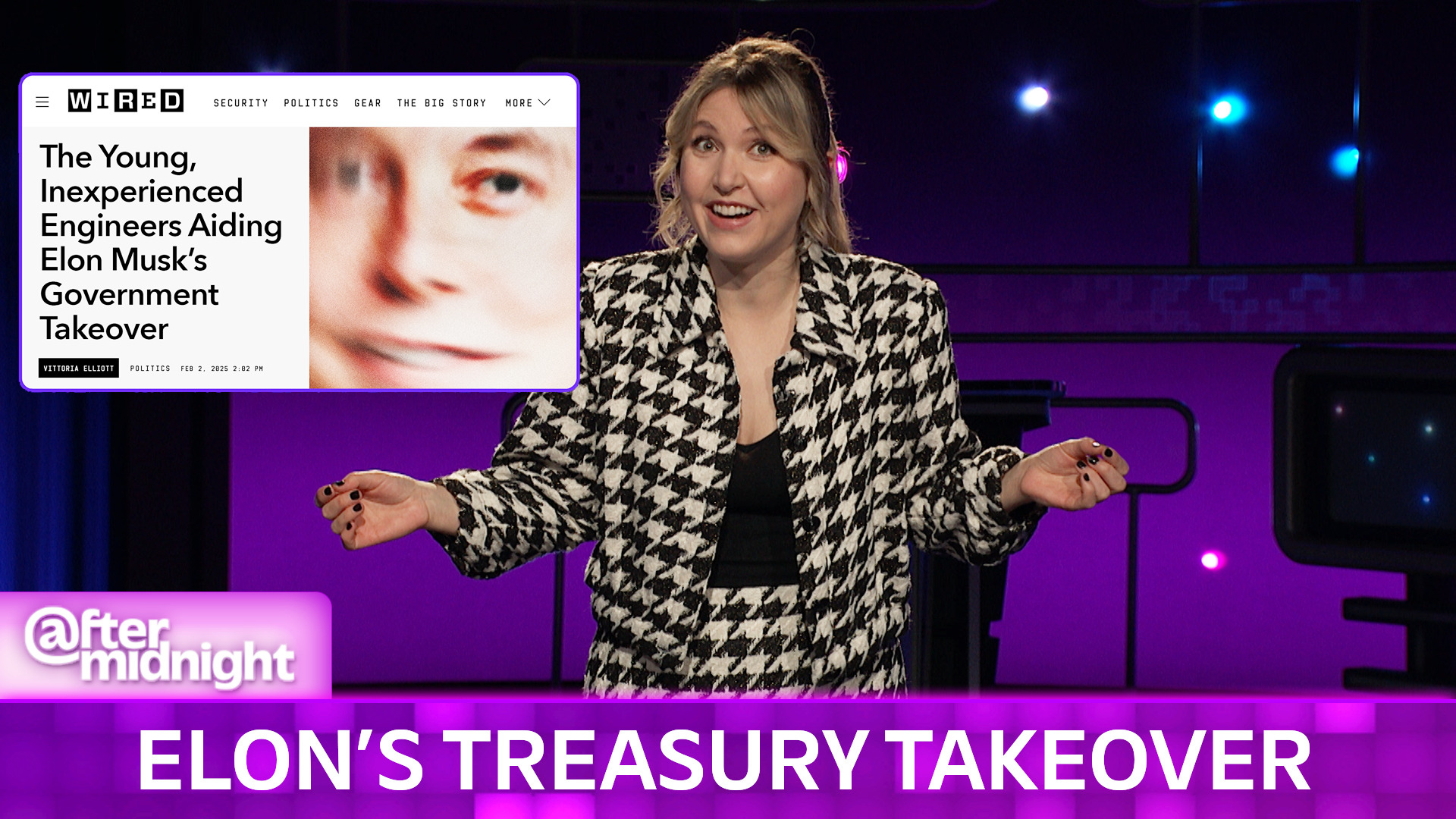 Watch After Midnight: Taylor Tomlinson Talks Elon Musk’s DOGE Squad of ...