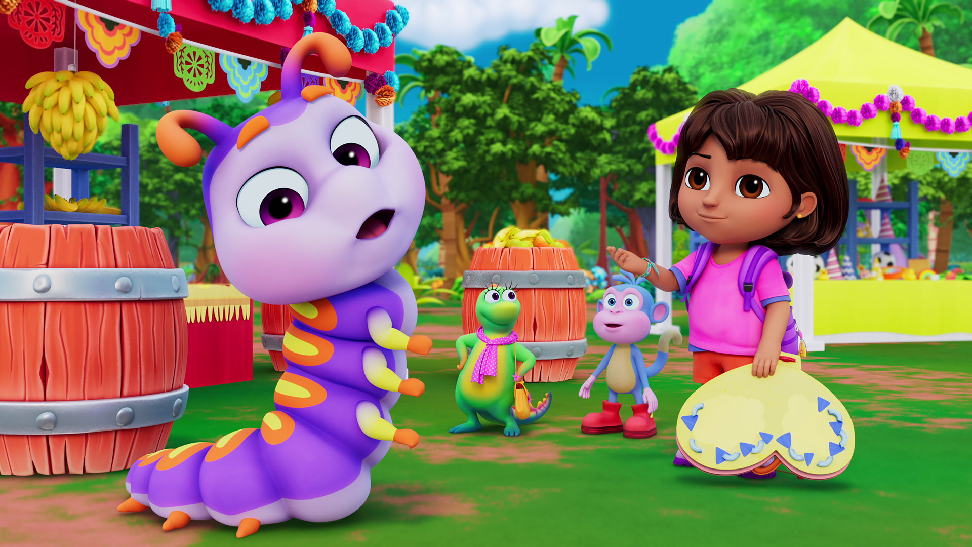 Watch DORA Season 3 Episode 2: DORA - The Berry Hungry Caterpillar - Paramount+