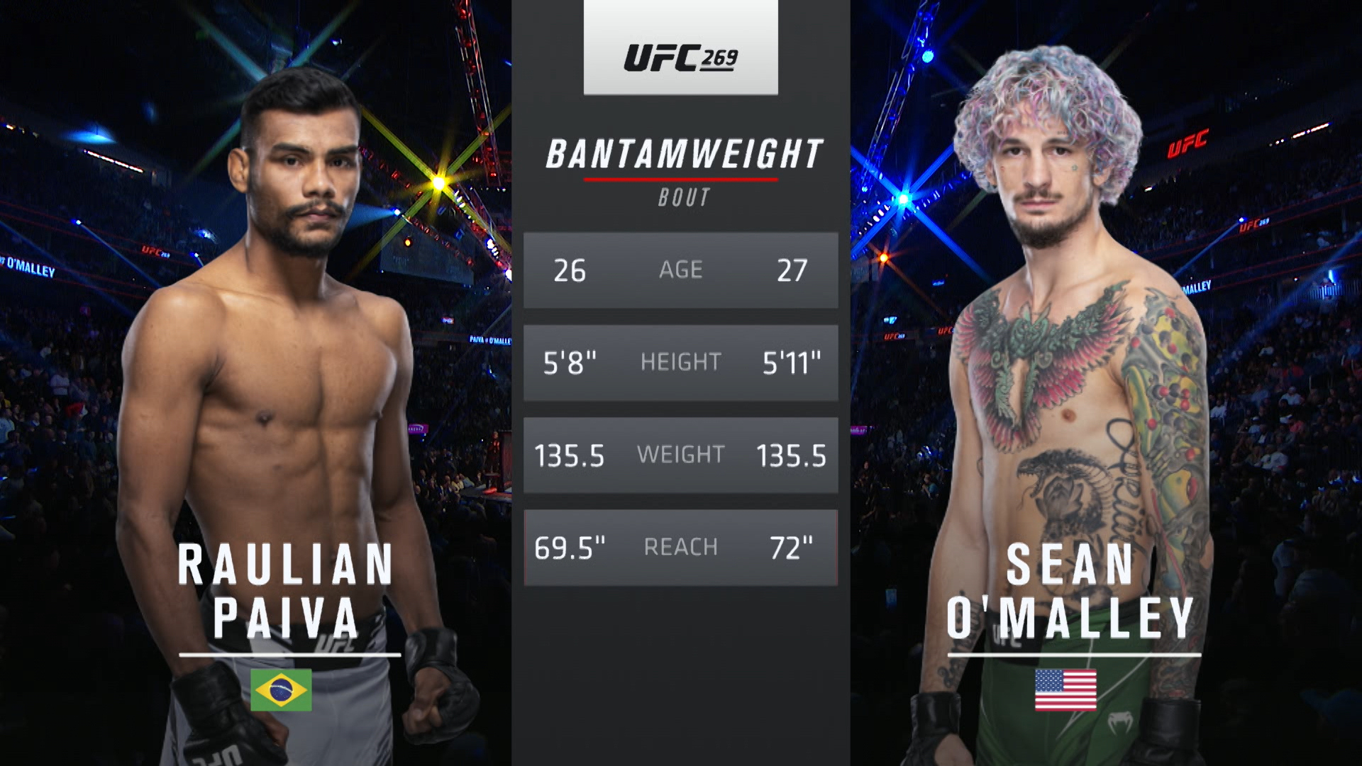 Watch UFC 269: Raulian Paiva vs. Sean O'Malley Main Card - Paramount+ ...