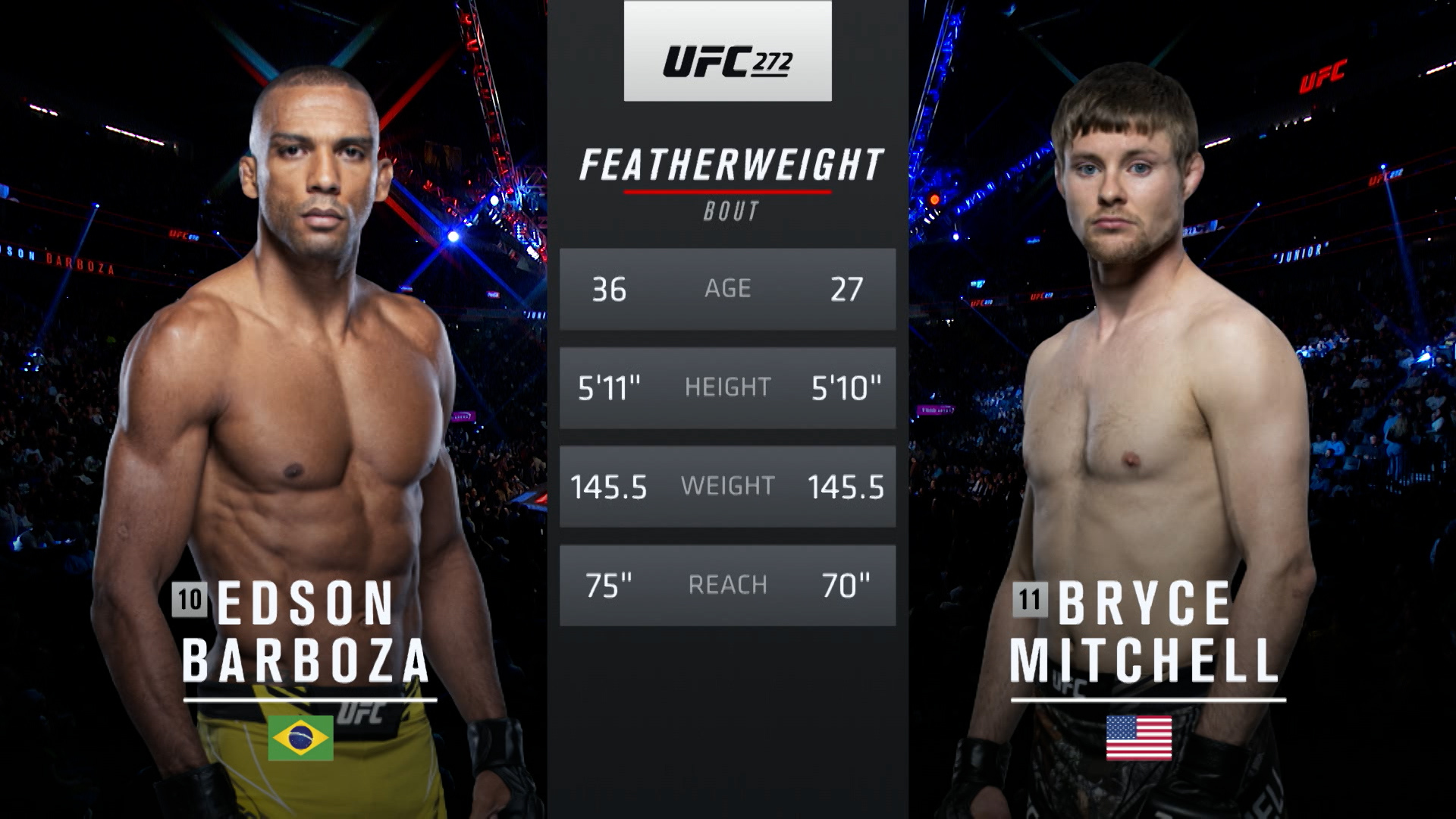 Watch UFC Season 272 Episode 3: 272: Edson Barboza vs. Bryce Mitchell ...