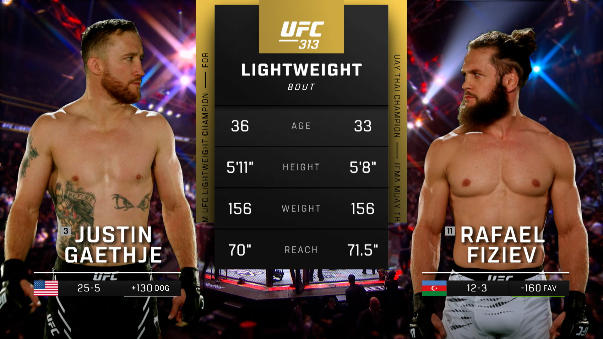Assista a UFC 313: Justin Gaethje vs. Rafael Fiziev Main Card ...