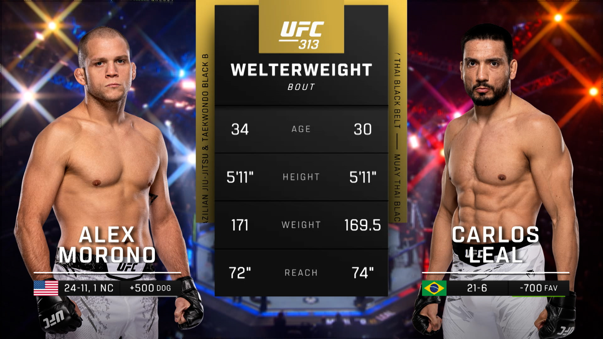 Assista a UFC 313: Alex Morono vs. Carlos Leal Prelims - Paramount+ Brasil