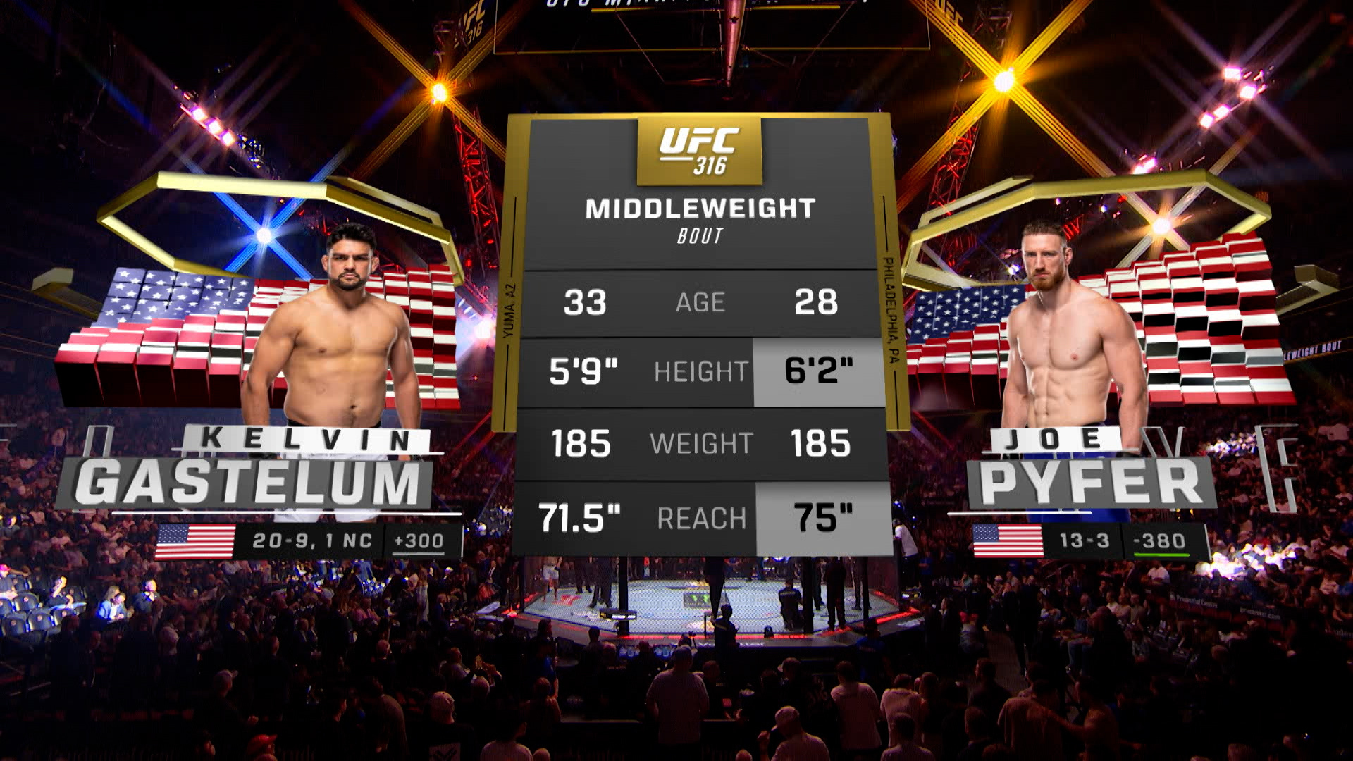 Ve UFC 316: Kelvin Gastelum vs. Joe Pyfer Main Card - Paramount+ Perú