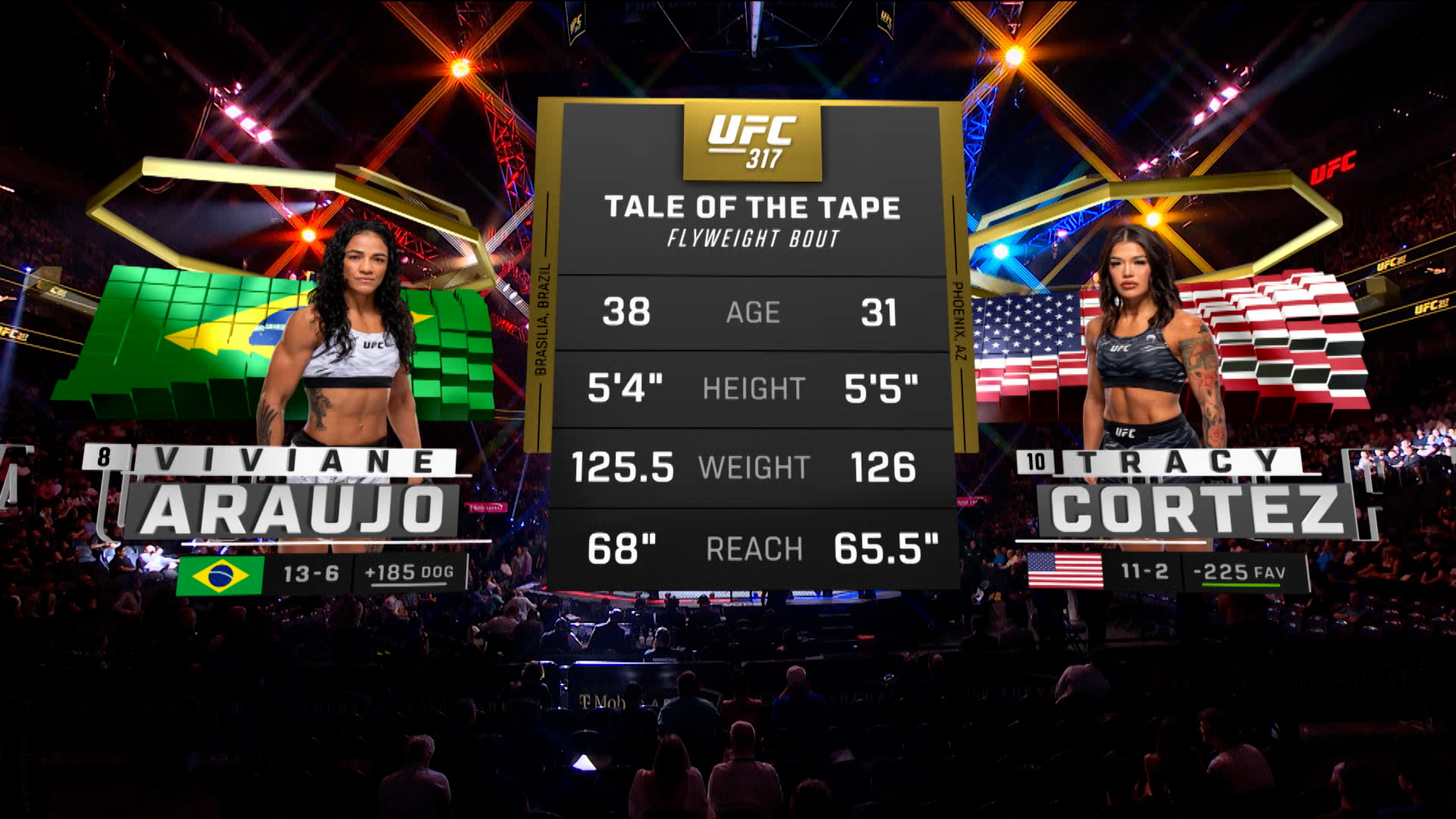 Ve UFC 317: Viviane Araujo vs. Tracy Cortez Prelims - Paramount+ Ecuador