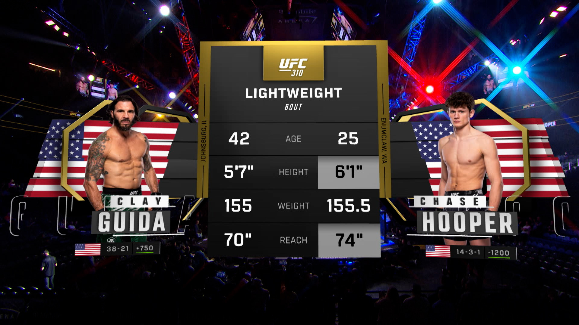 Ve UFC 310: Clay Guida vs. Chase Hooper Prelims - Paramount+ Panamá