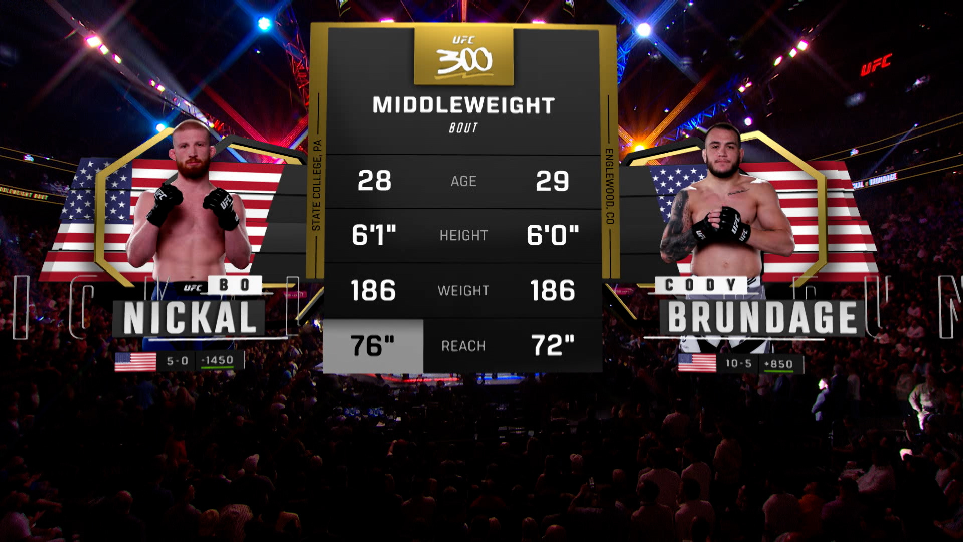 Ve UFC 300: Bo Nickal vs. Cody Brundage Main Card - Paramount+ Colombia
