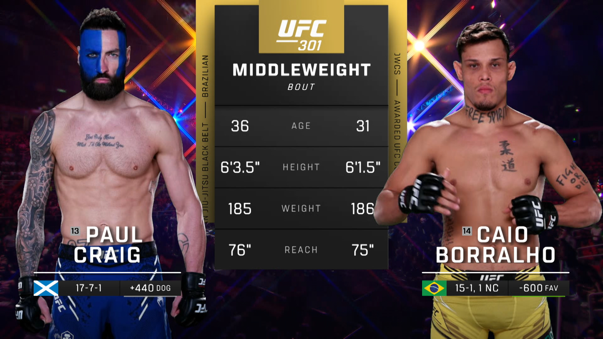 Ve UFC 301: Paul Craig vs. Caio Borralho Main Card - Paramount+ México