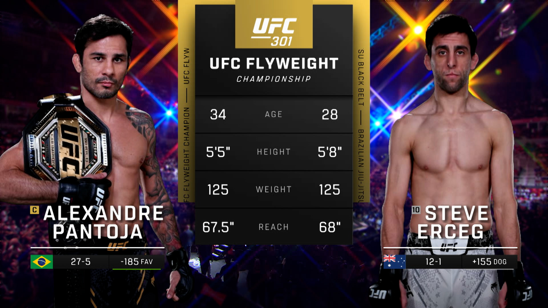 Watch UFC 301: Alexandre Pantoja vs. Steve Erceg Main Card - Paramount+