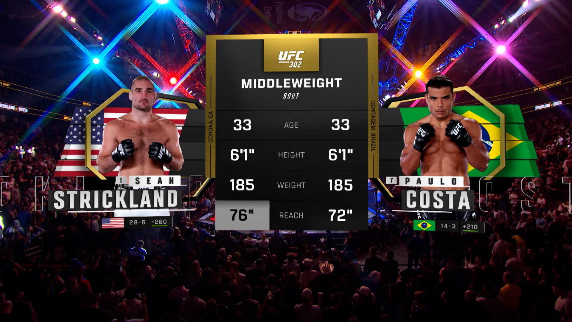 Ve UFC 302: Sean Strickland vs. Paulo Costa Main Card - Paramount+ México