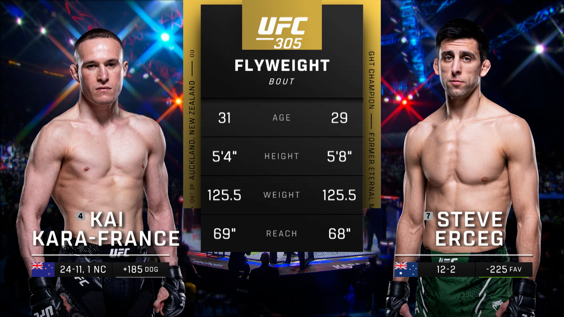 Ve UFC 305: Kai Kara-France vs. Steve Erceg Main Card - Paramount+ México