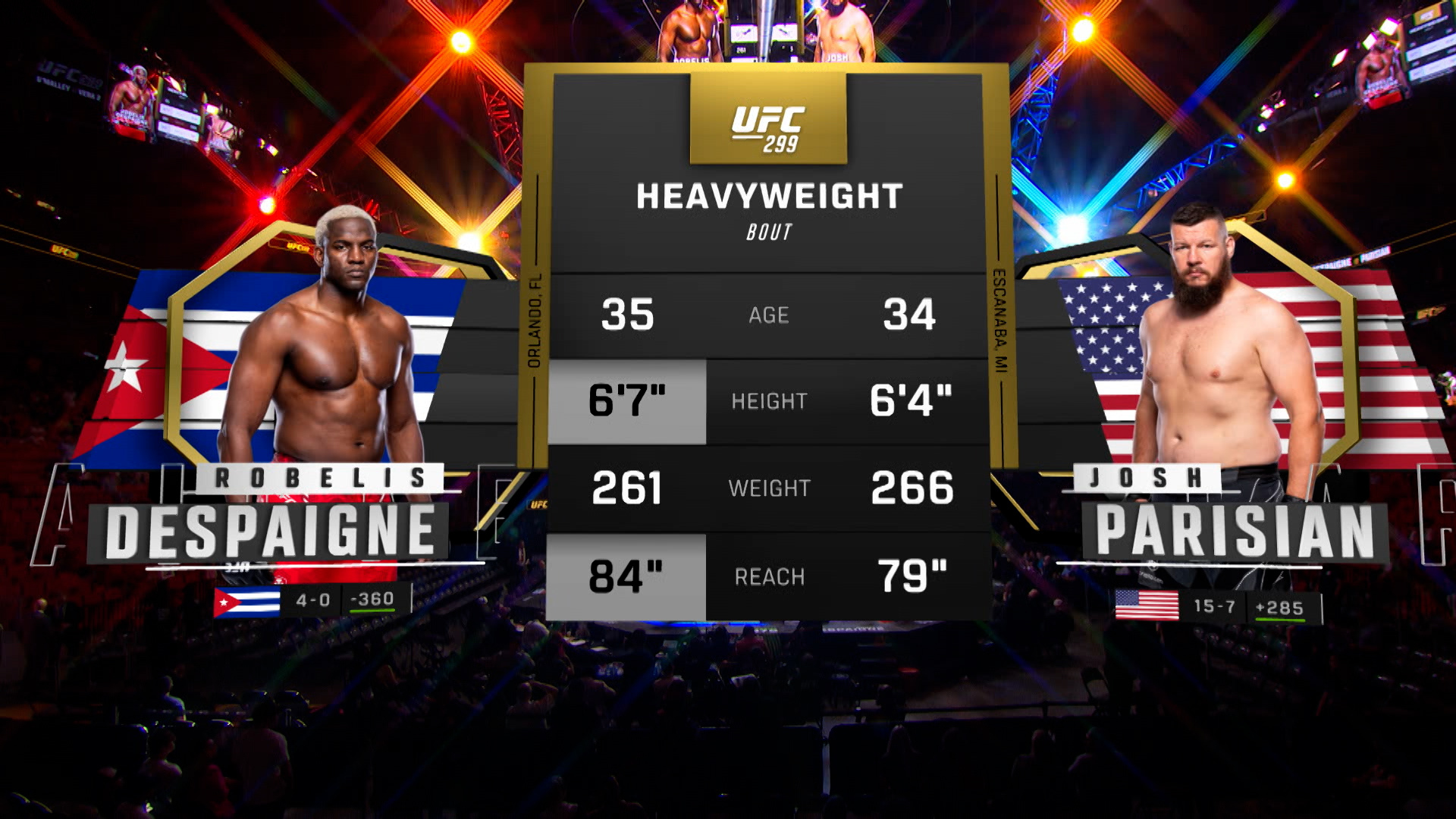 Watch UFC 299: Robelis Despaigne vs. Josh Parisian Prelims - Paramount+