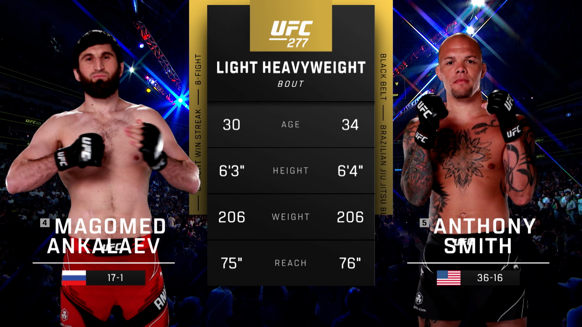 Watch UFC Season 277 Episode 5: 277: Magomed Ankalaev vs. Anthony Smith ...