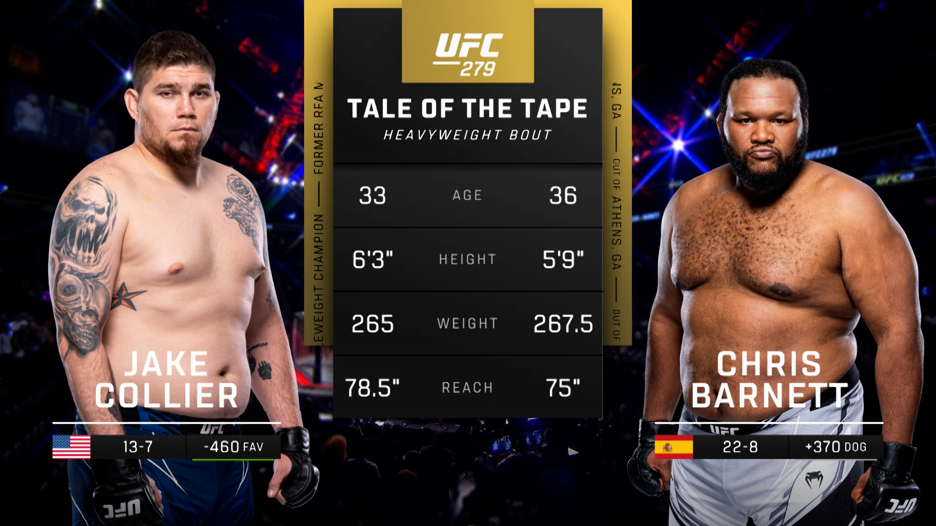 Watch UFC Season 279 Episode 9: 279: Jake Collier vs. Chris Barnett ...