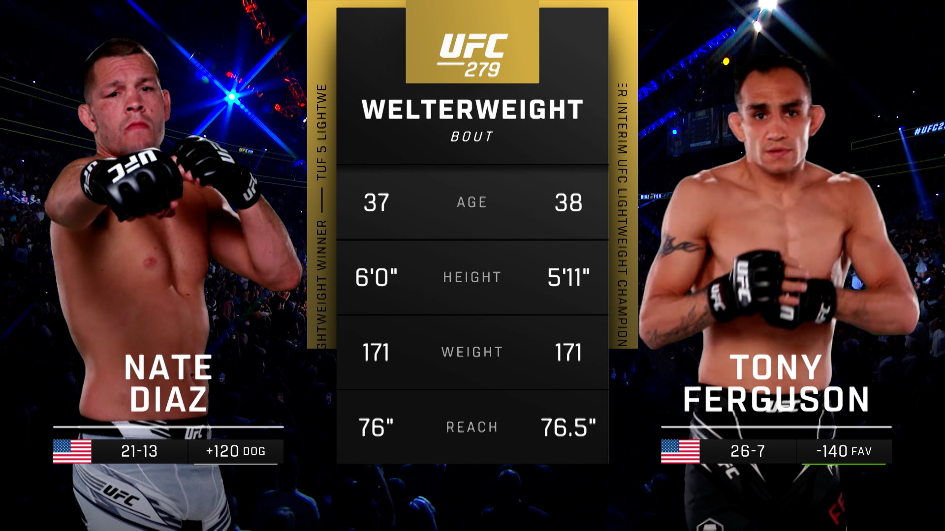 Watch UFC 279: Nate Diaz vs. Tony Ferguson Main Card - Paramount+