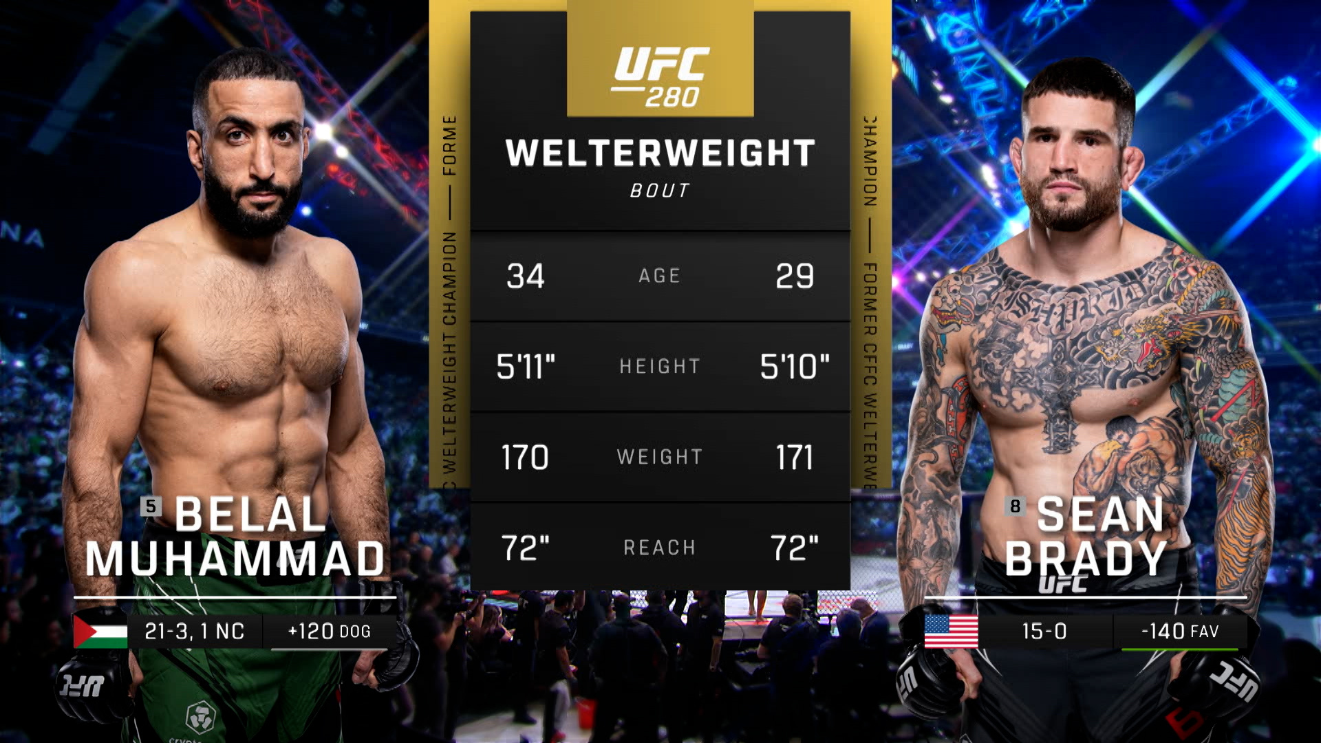 Ve UFC 280: Belal Muhammad vs. Sean Brady Prelims - Paramount+ Ecuador