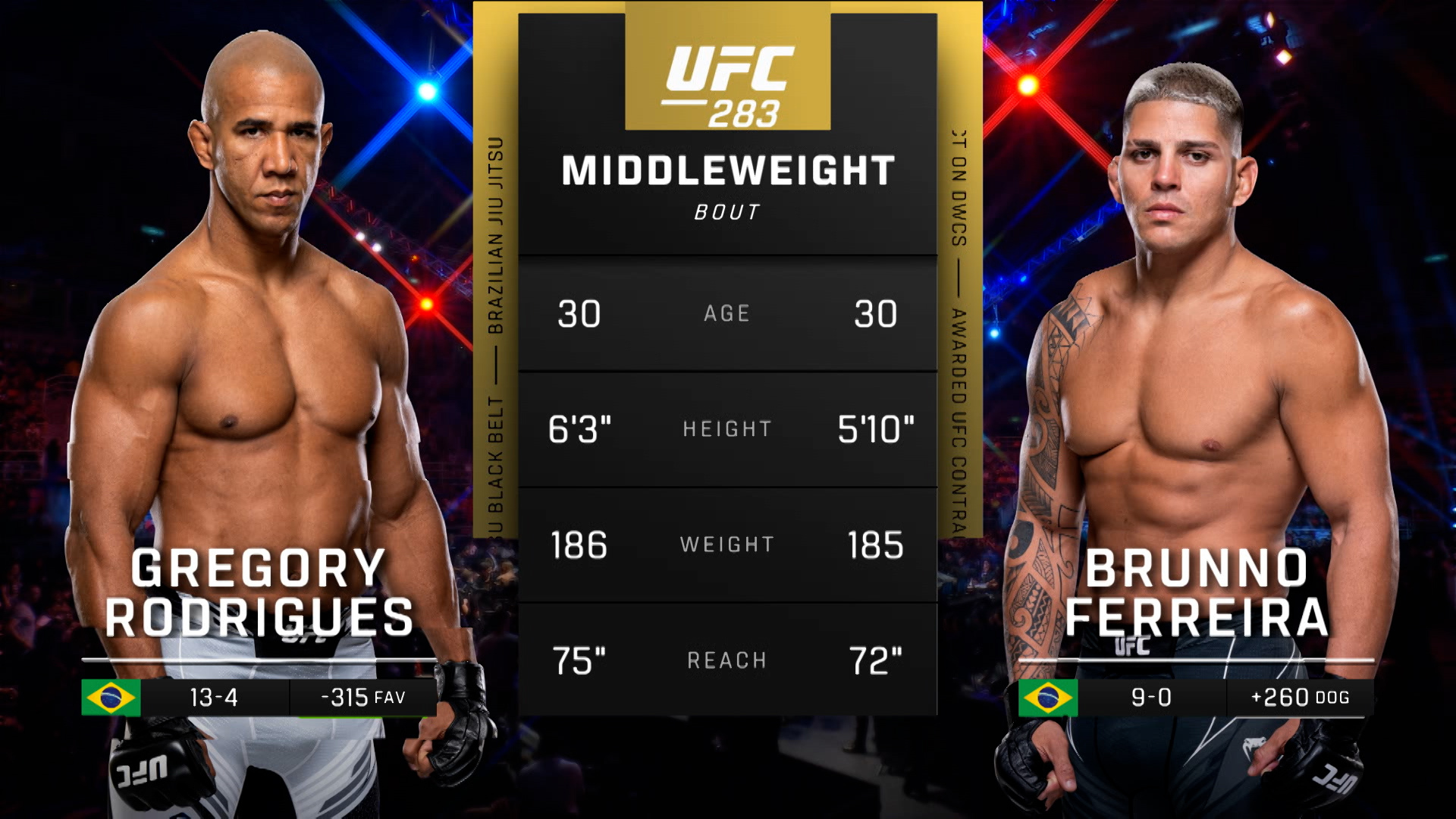 Watch UFC 283: Gregory Rodrigues vs. Brunno Ferreira Prelims - Paramount+