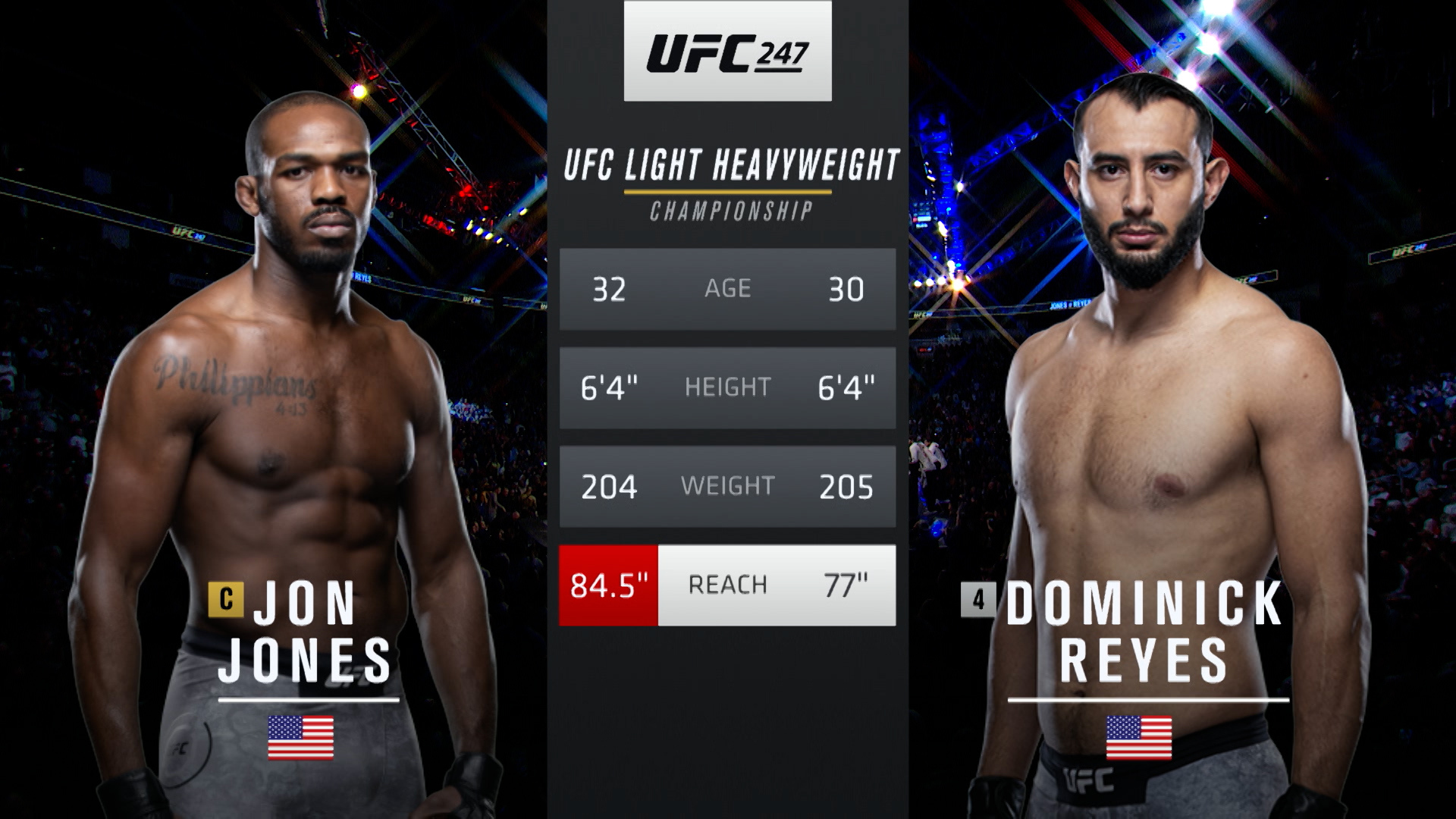 Watch UFC 247: Jon Jones vs. Dominick Reyes Main Card - Paramount+