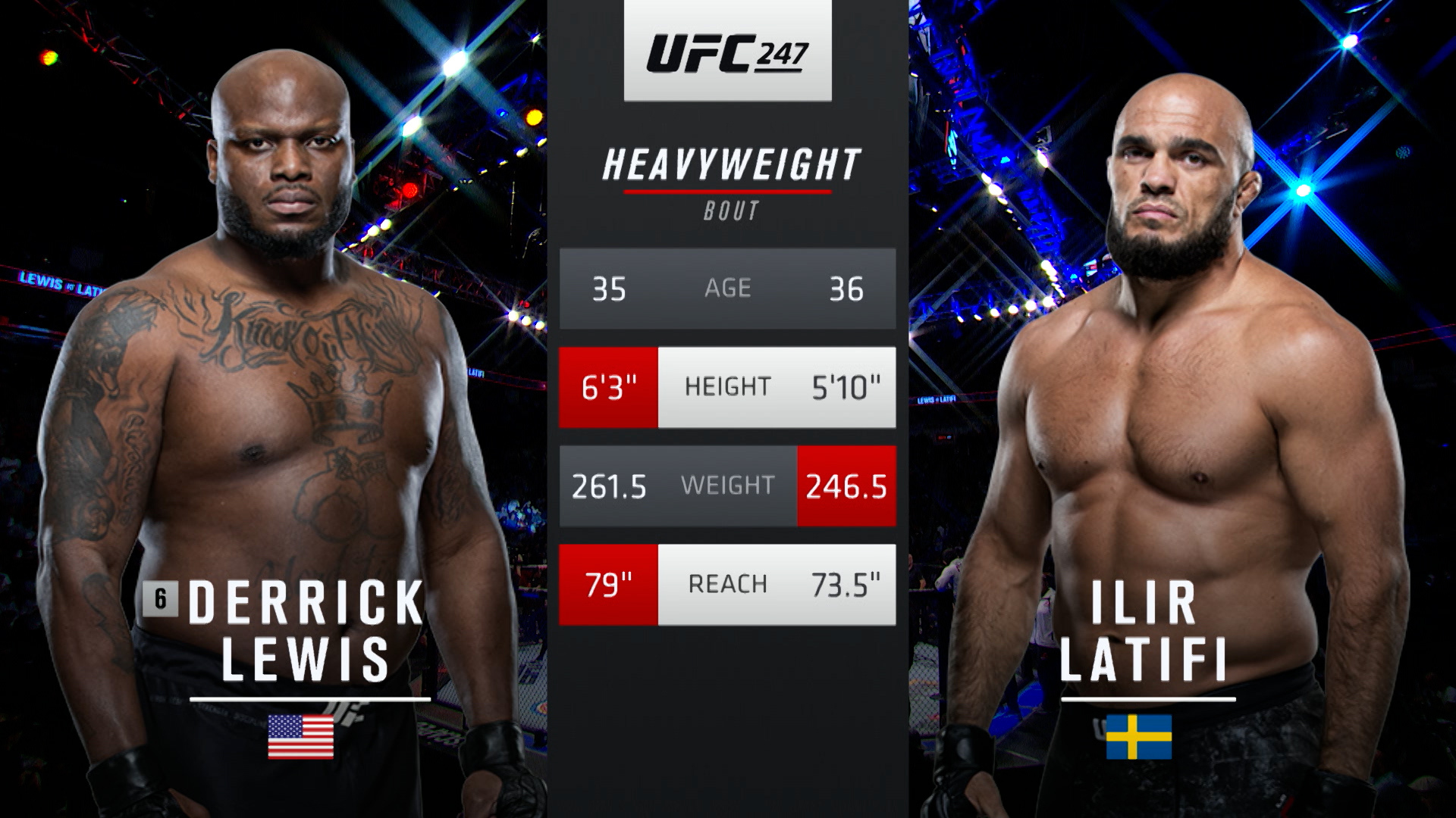 Ve UFC 247: Derrick Lewis vs. Ilir Latifi Main Card - Paramount+ México