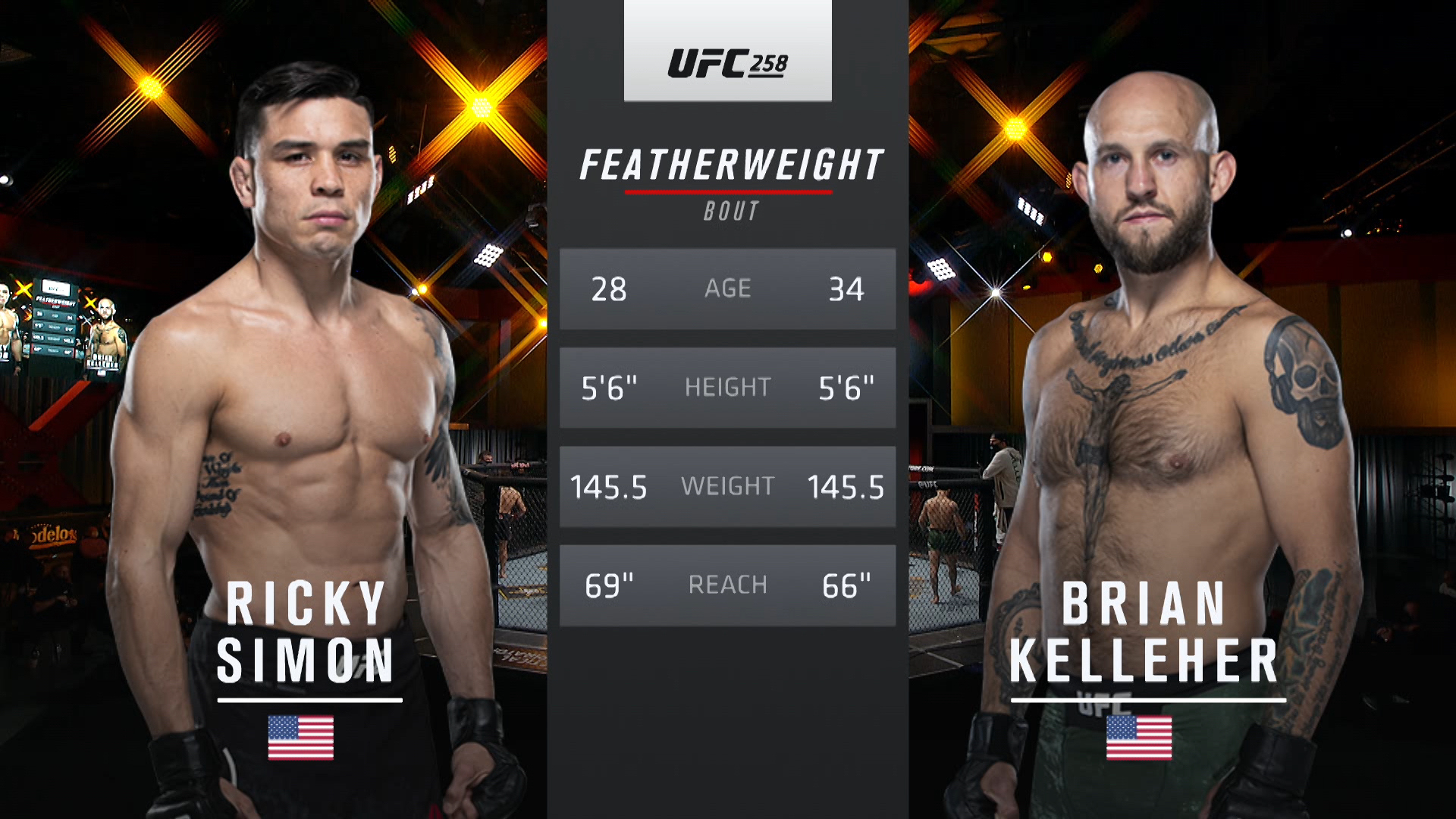 Ve UFC 258: Ricky Simon vs. Brian Kelleher Main Card - Paramount+ Colombia