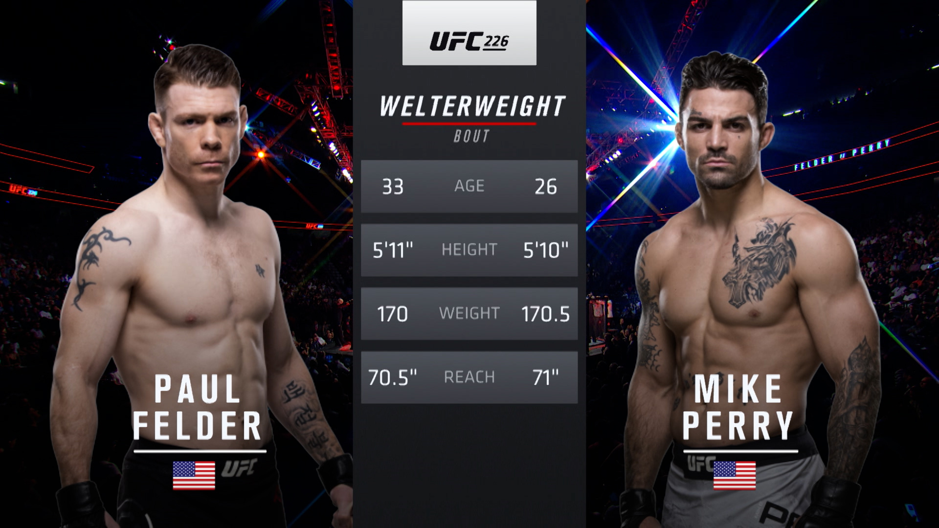 Ve UFC 2010s UFC 226: Paul Felder vs. Mike Perry - Paramount+ República ...