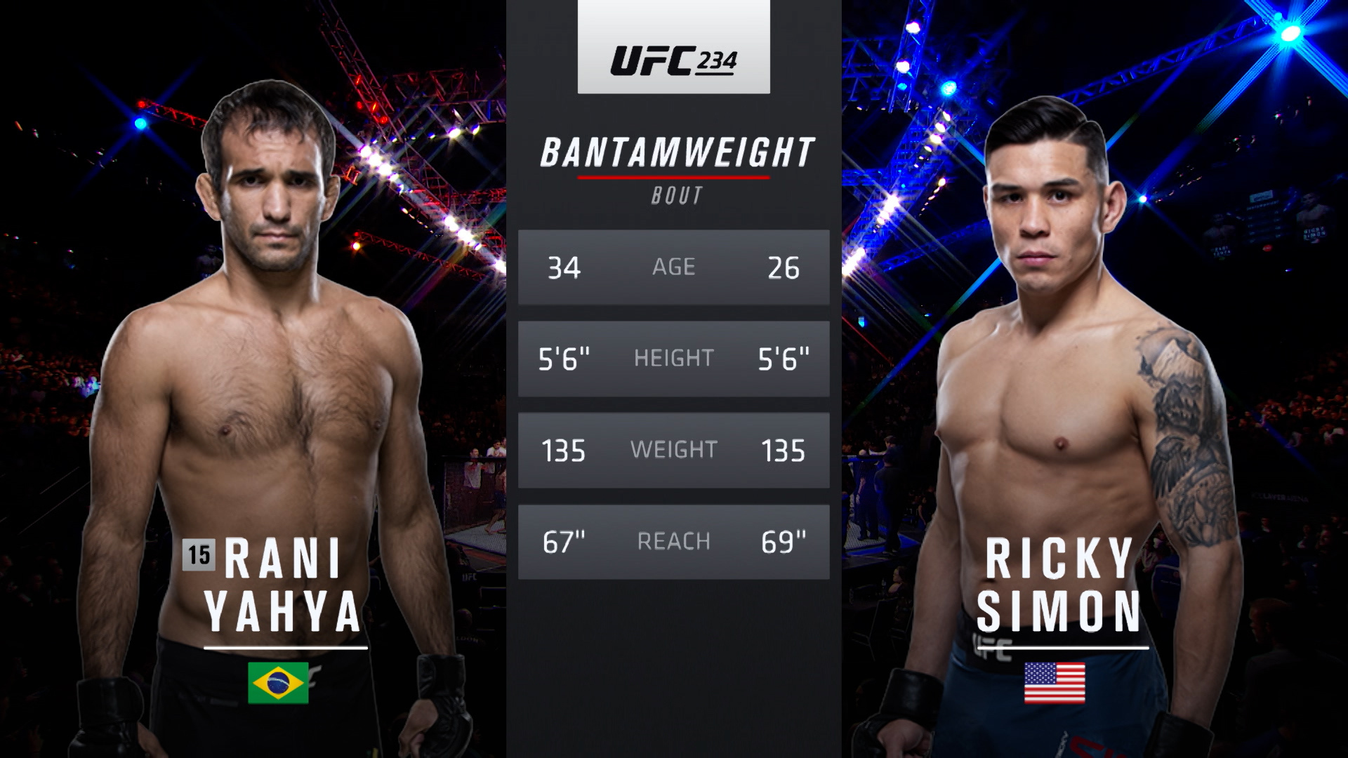 Watch UFC 2010s UFC 234: Rani Yahya vs. Ricky Simon - Paramount+ Australia