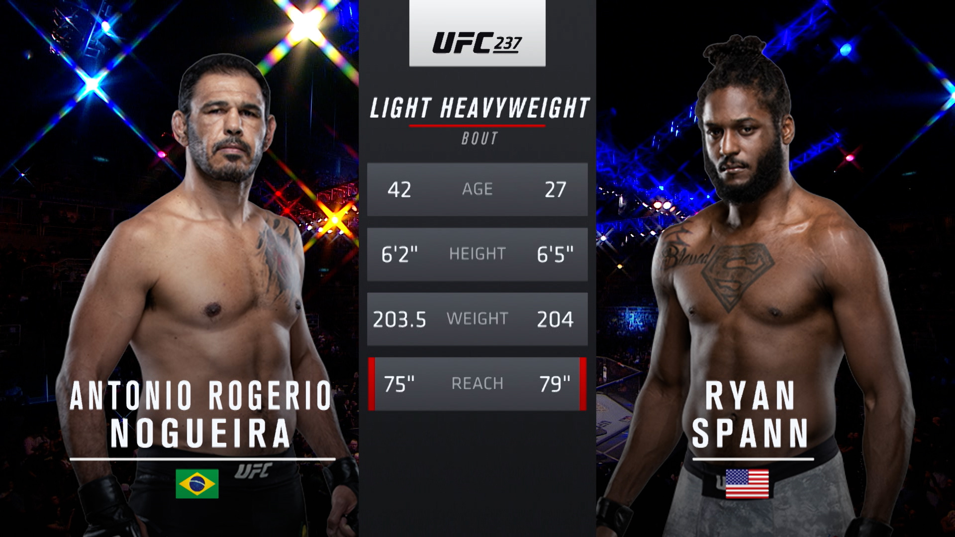 Ve UFC 2010s UFC 237: Rogerio Nogueira vs. Ryan Spann - Paramount+ ...