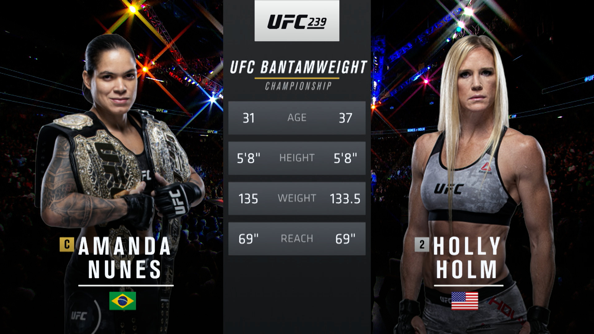 Ve UFC 2010s UFC 239: Amanda Nunes vs. Holly Holm - Paramount+ Argentina