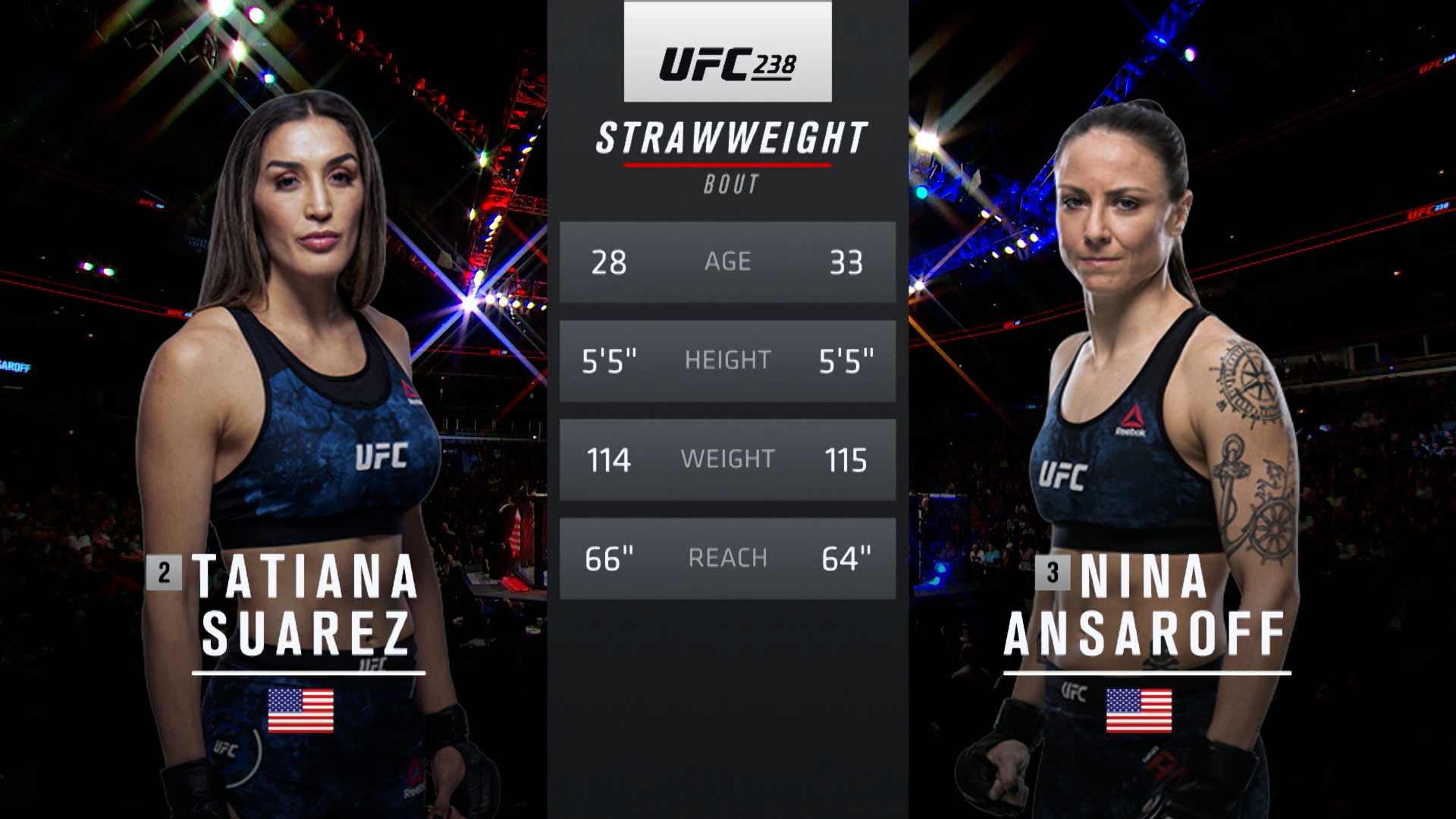 Ve UFC 2010s UFC 238: Tatiana Suarez vs. Nina Nunes - Paramount+ México