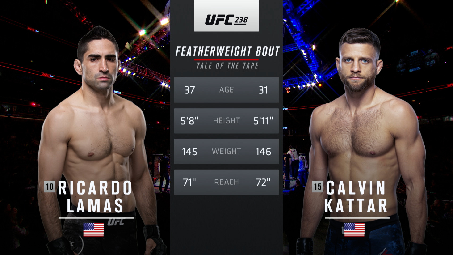 Ve UFC 2010s UFC 238: Ricardo Lamas vs. Calvin Kattar - Paramount+ Perú