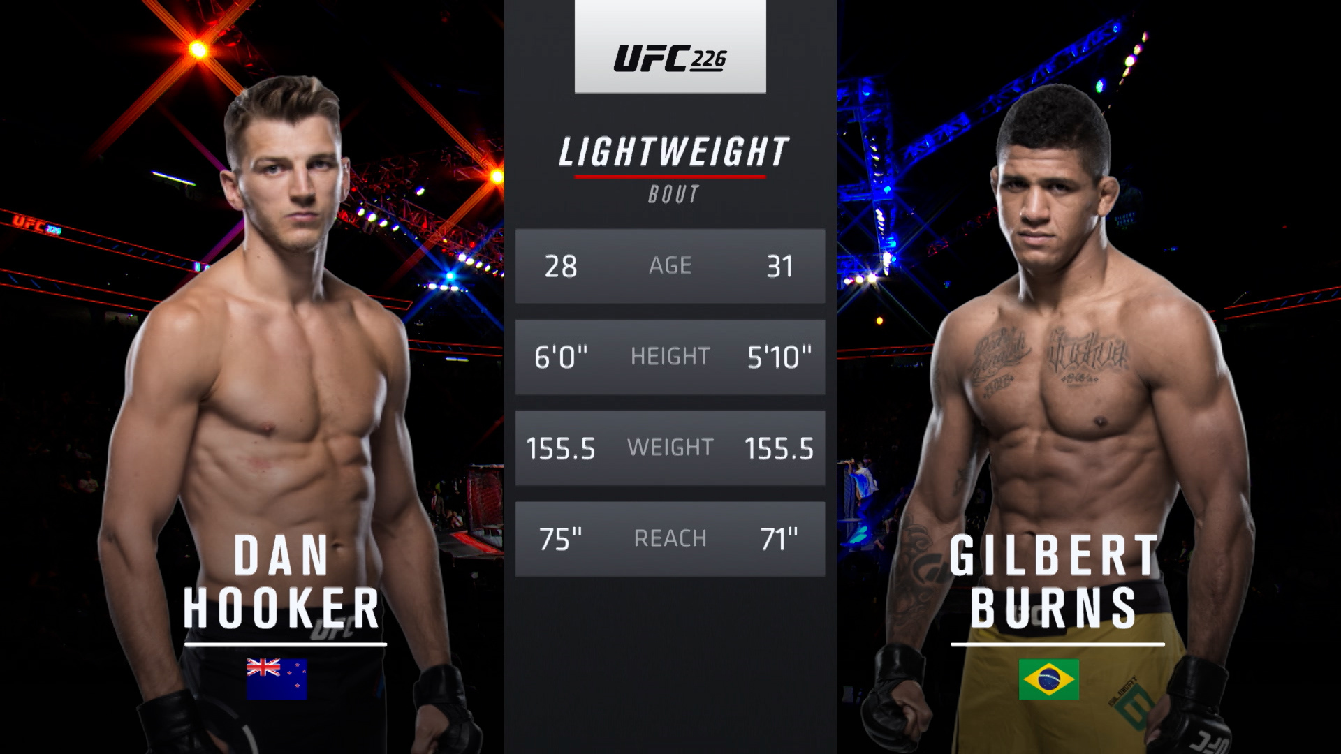 Ve UFC 2010s UFC 226: Dan Hooker vs. Gilbert Burns - Paramount+ ...